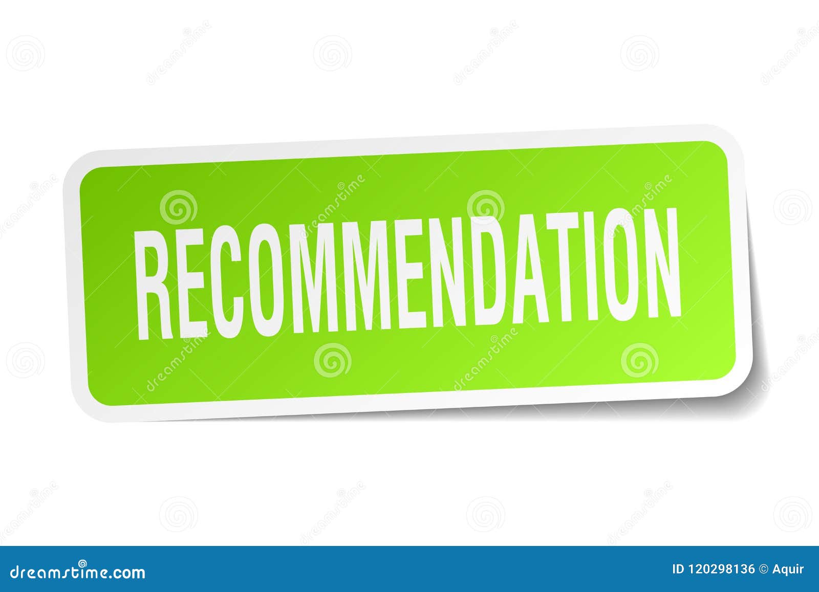 Recommendation sticker stock vector. Illustration of recommendation ...