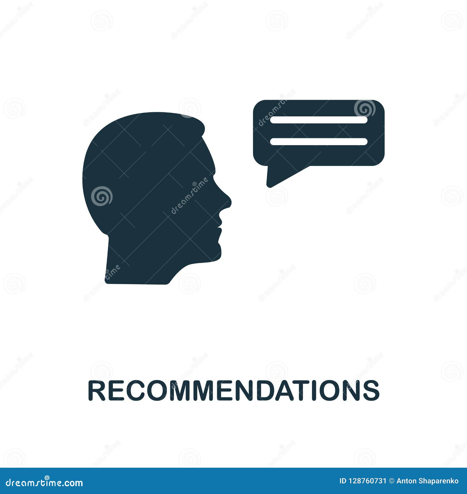 Recommendations Icon. Monochrome Style Design from Business Ethics Icon ...