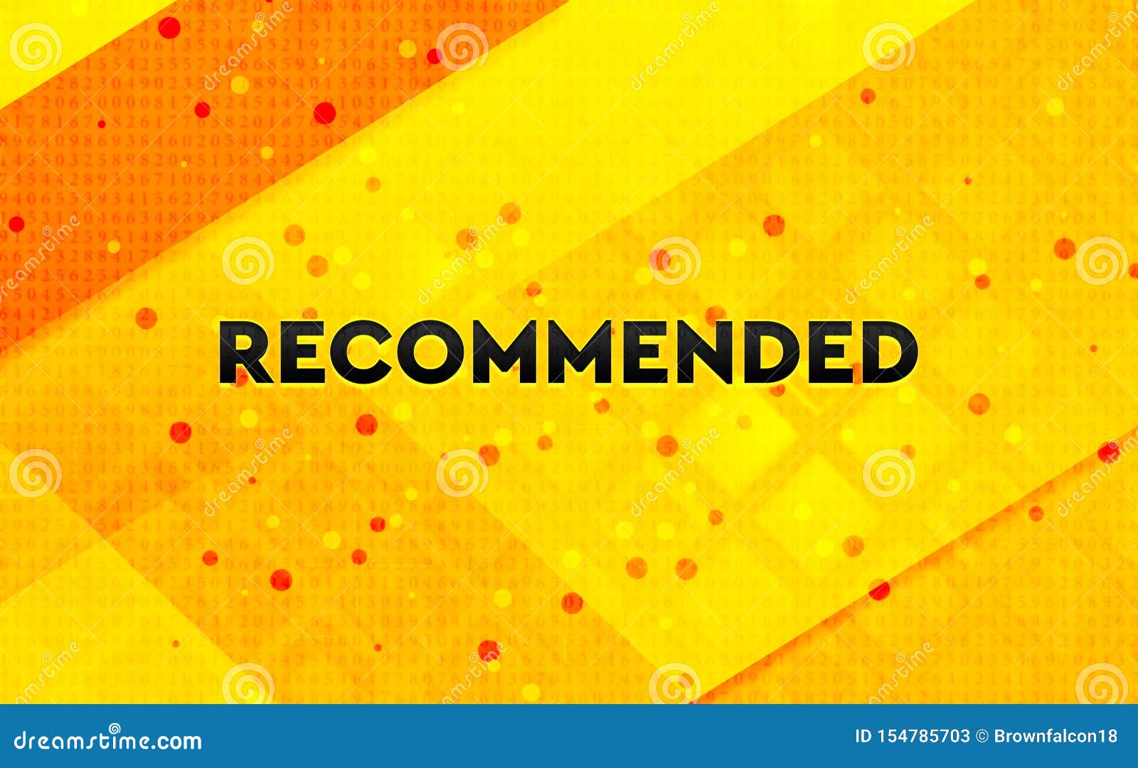 Recommended Abstract Digital Banner Yellow Background Stock ...