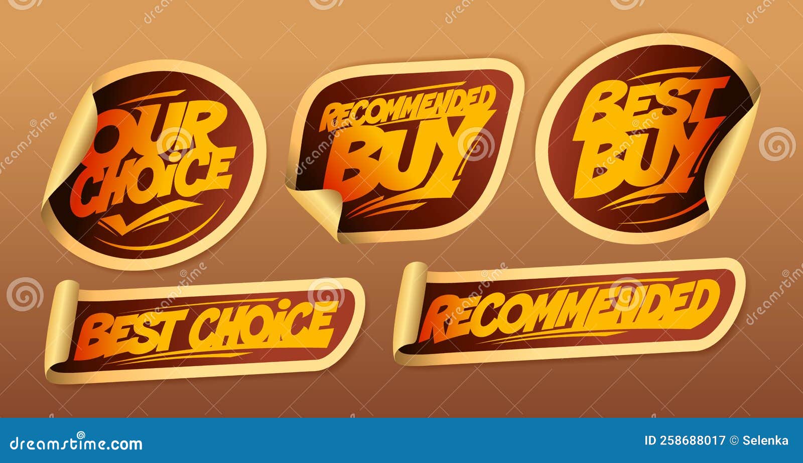 Recommended Buy, Best Choice, Best Buy, Etc. - Stickers Collection ...