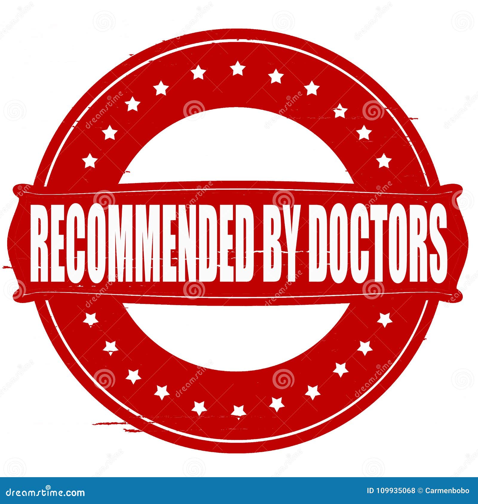 Recommended by doctors stock illustration. Illustration of concept ...