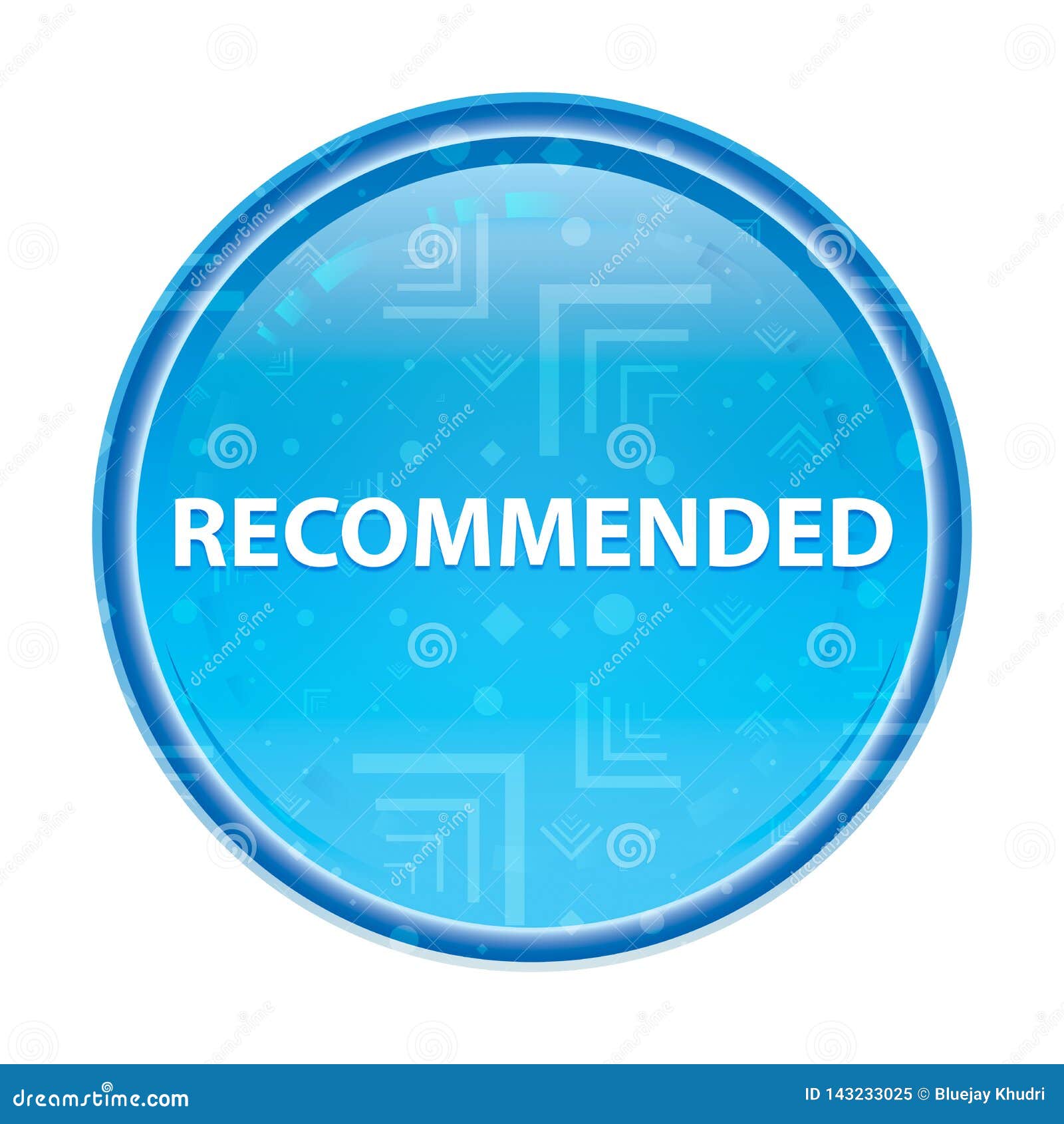 Recommended Floral Blue Round Button Stock Illustration - Illustration ...