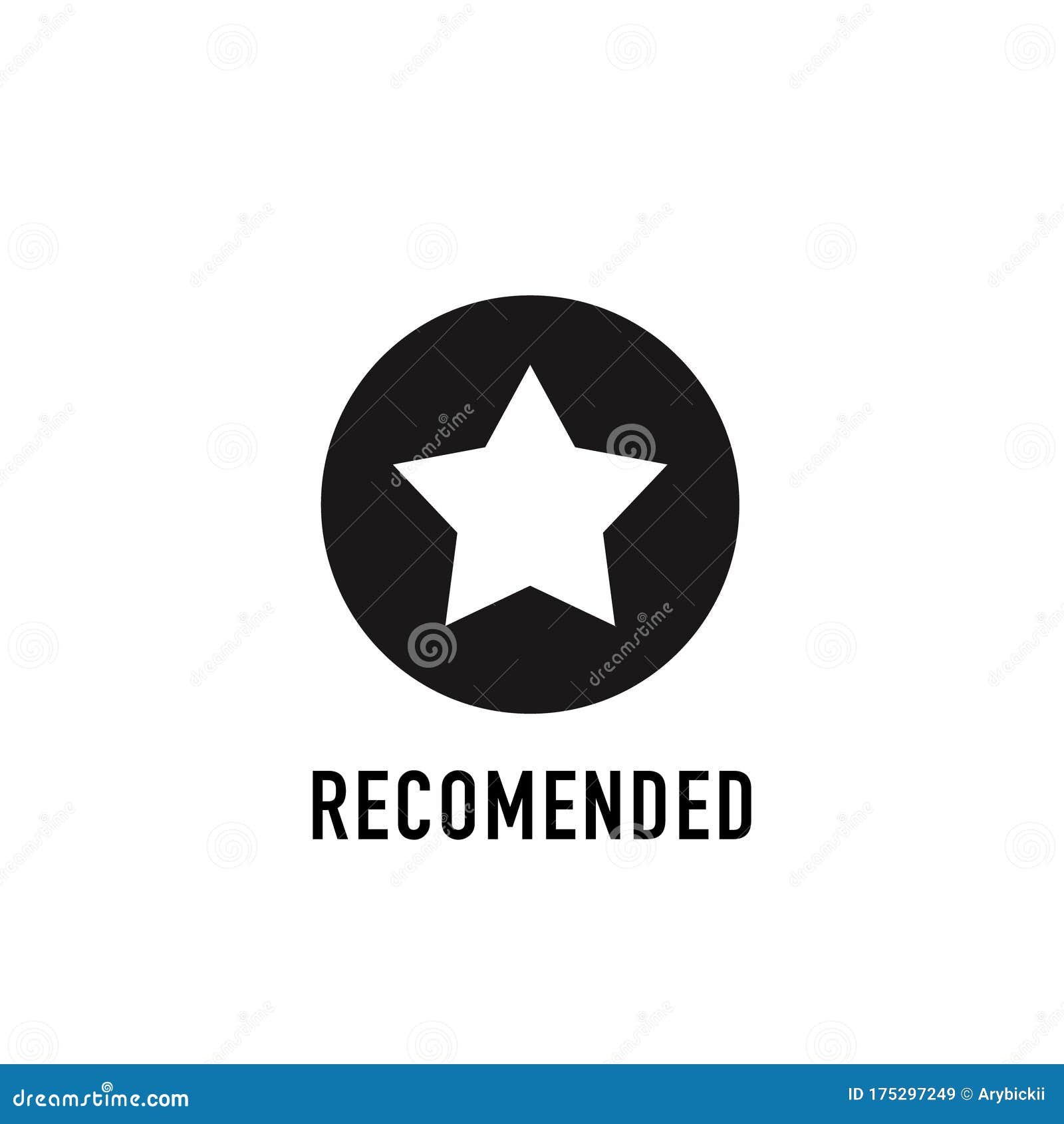 Recommended Icon. Vector Illustration Stock Vector - Illustration of ...