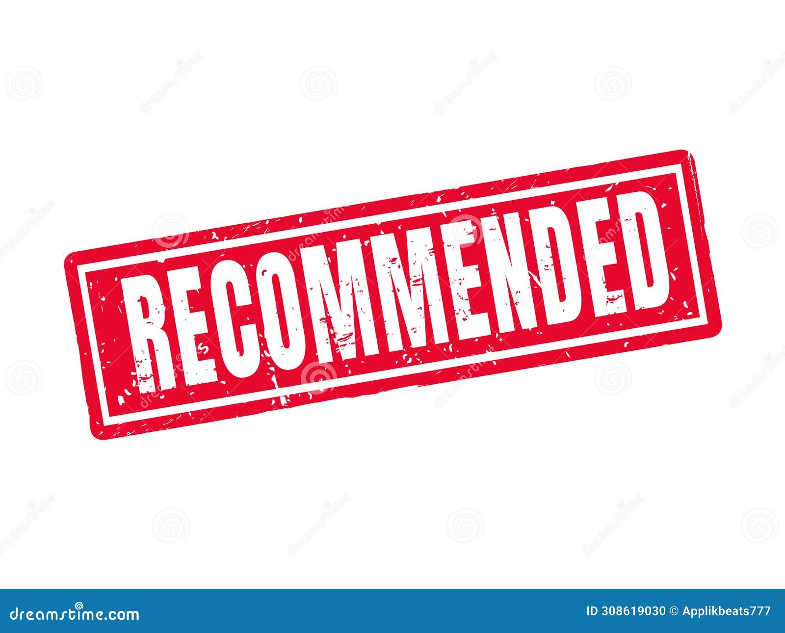 Recommended Red Stamp Style Stock Vector - Illustration of style ...