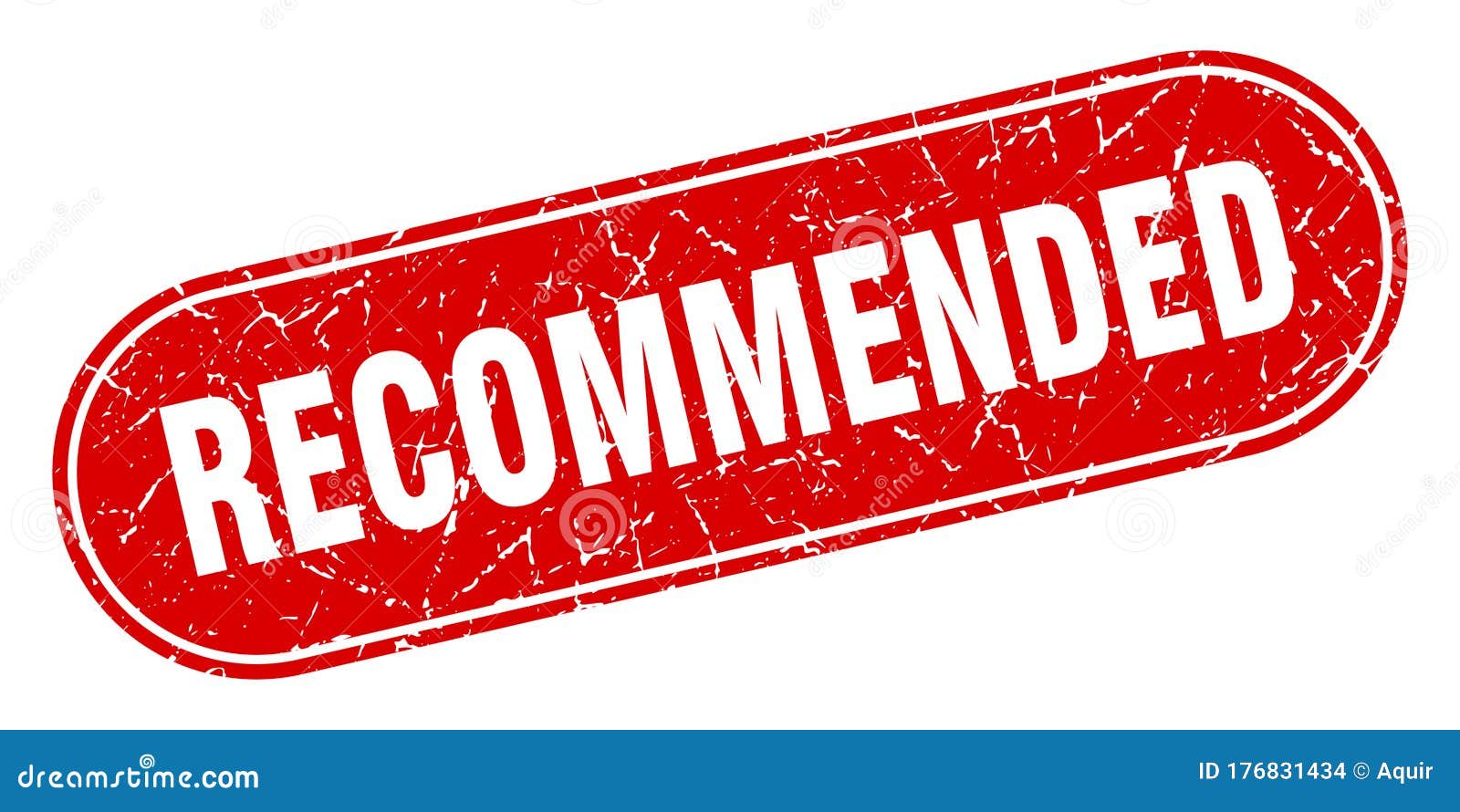 Recommended Sign. Recommended Grunge Stamp Stock Vector - Illustration ...