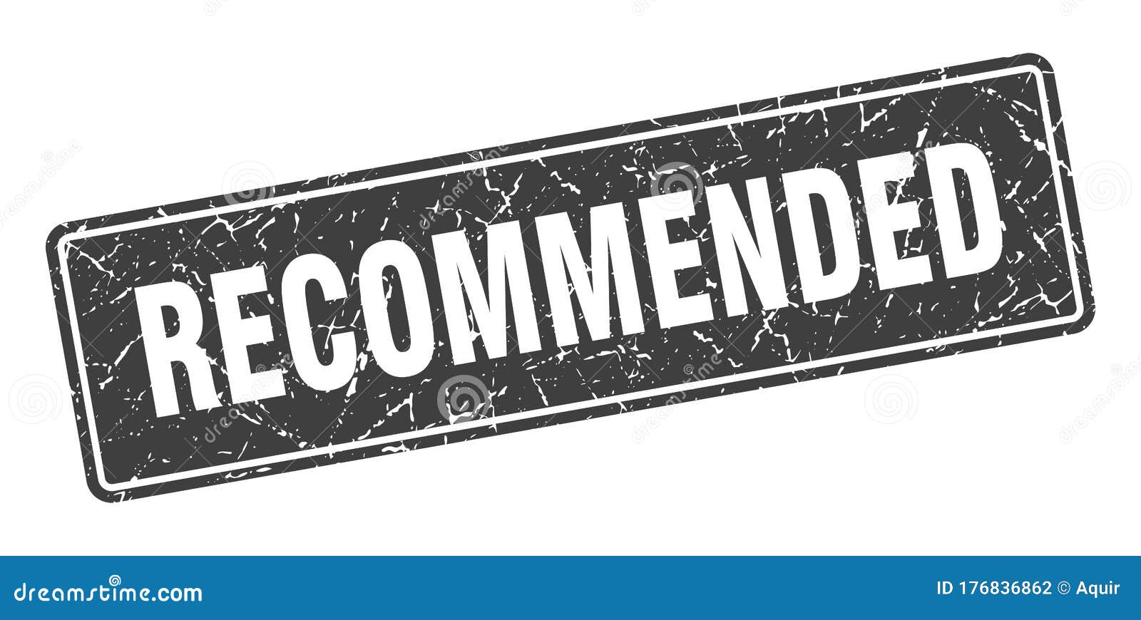 Recommended Sign. Recommended Grunge Stamp Stock Vector - Illustration ...
