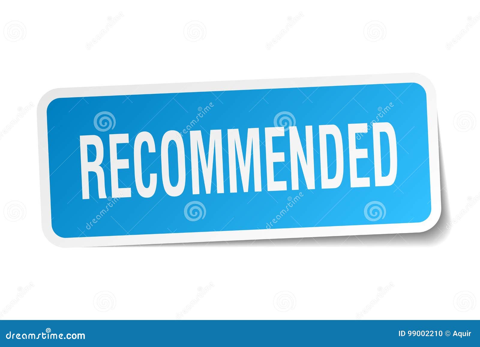 Recommended sticker stock vector. Illustration of vector - 99002210