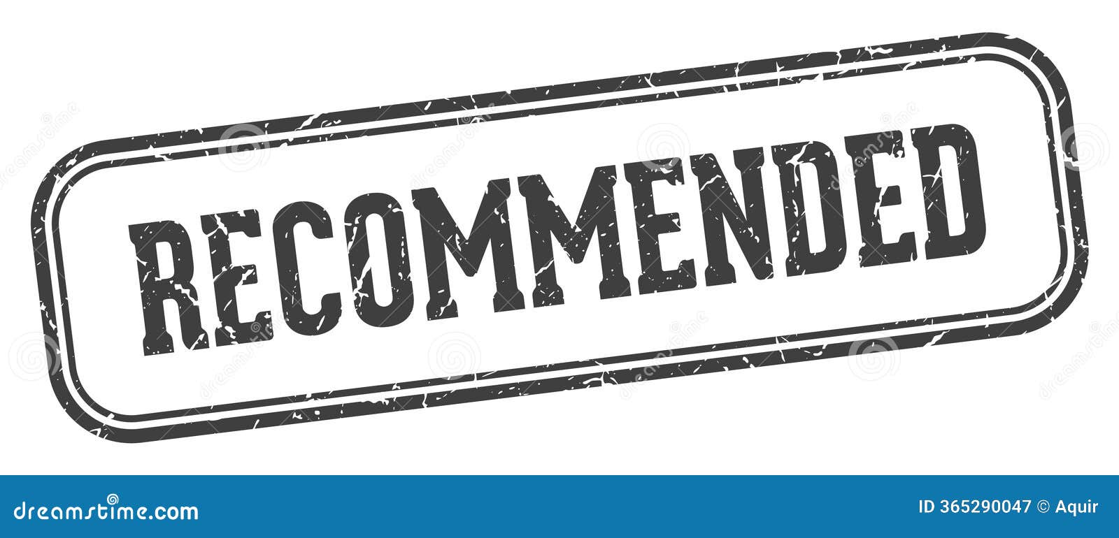 Recommended Stamp. Recommended Label On Transparent Background. Round ...