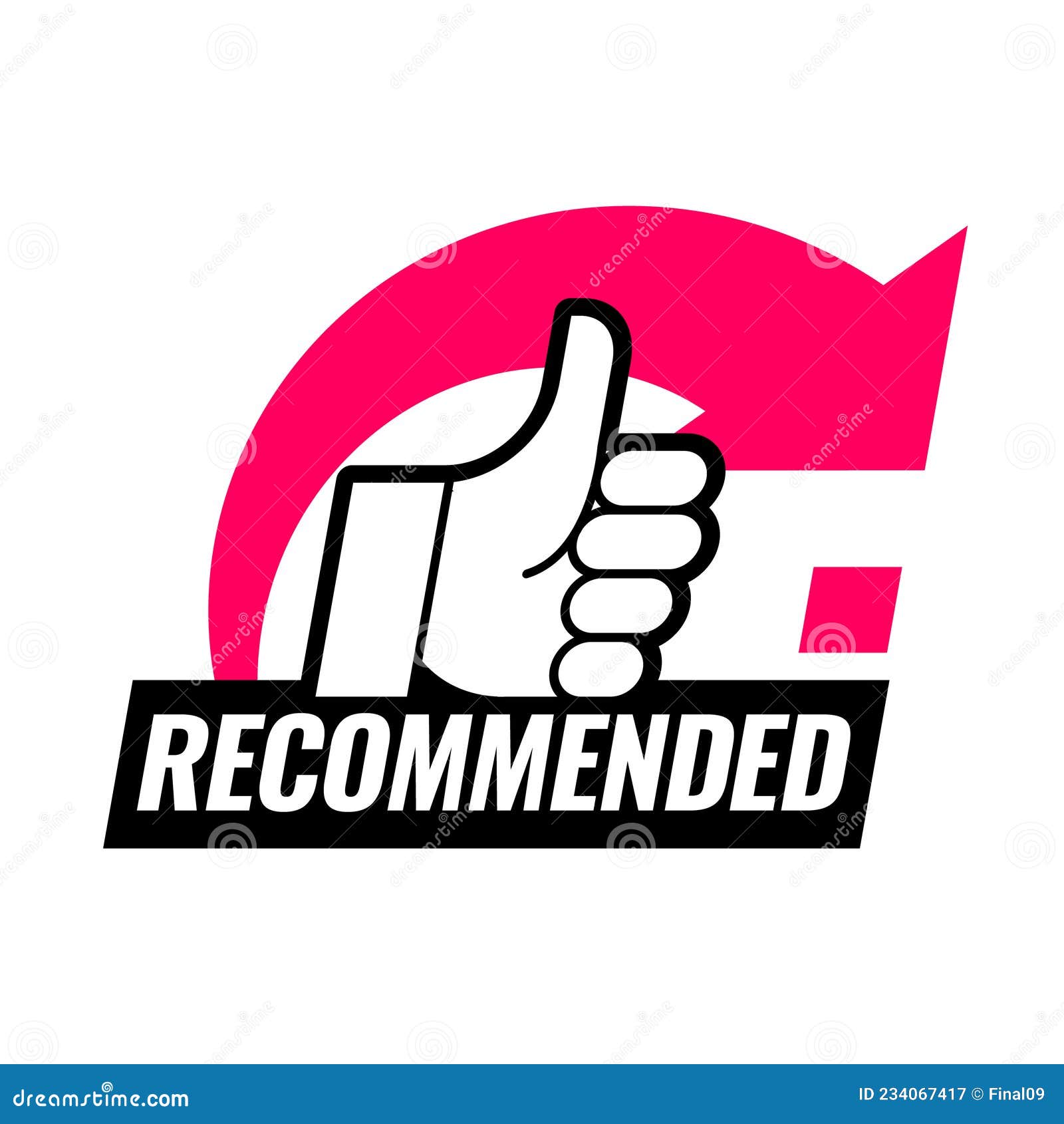 Recommended Symbol. Icon for App and Website Stock Vector ...