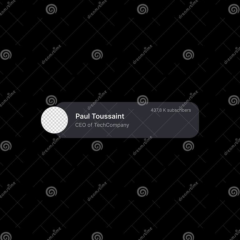 Recommended User Profile Notification Banner Illustration Social Media Empty Circle For Adding
