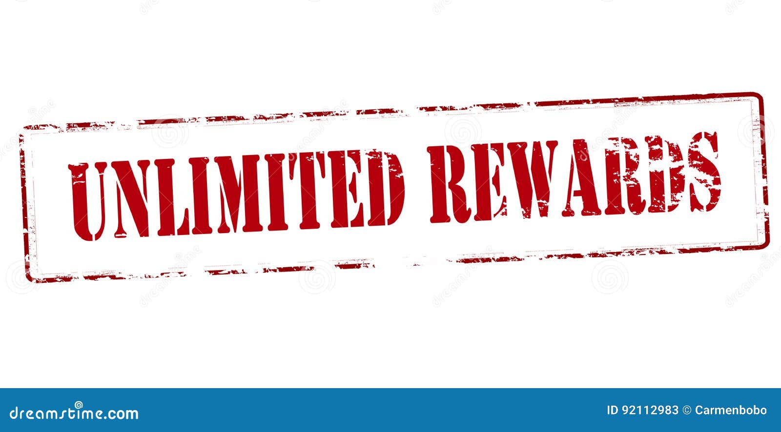 Recompensas ilimitadas stock de ilustración. Ilustración de caucho ...