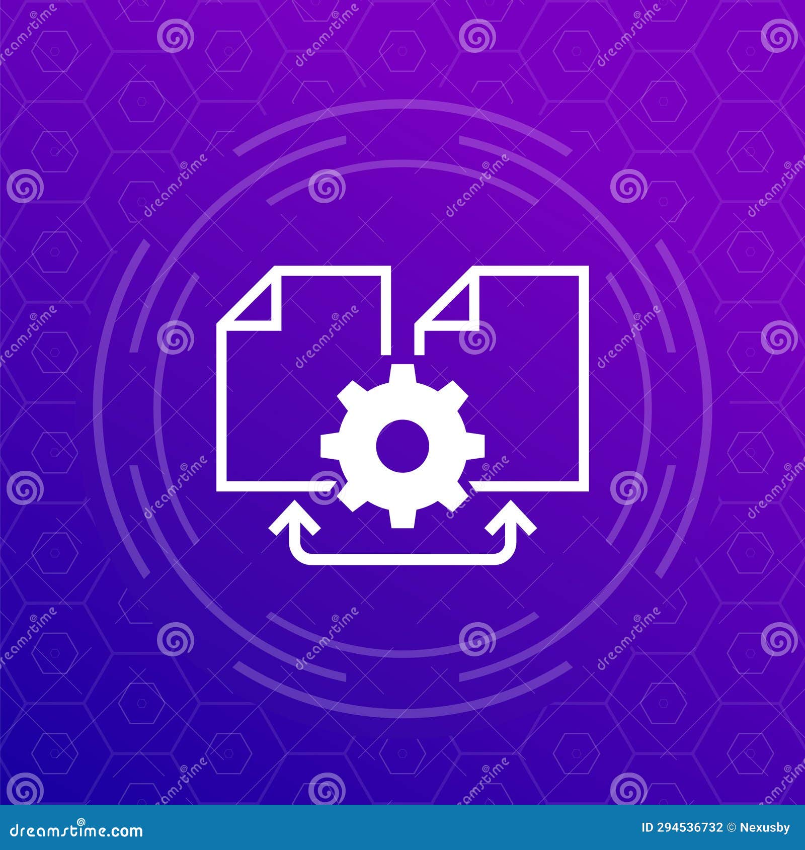 Reconciliation of Files Icon for Web and Apps Stock Vector ...