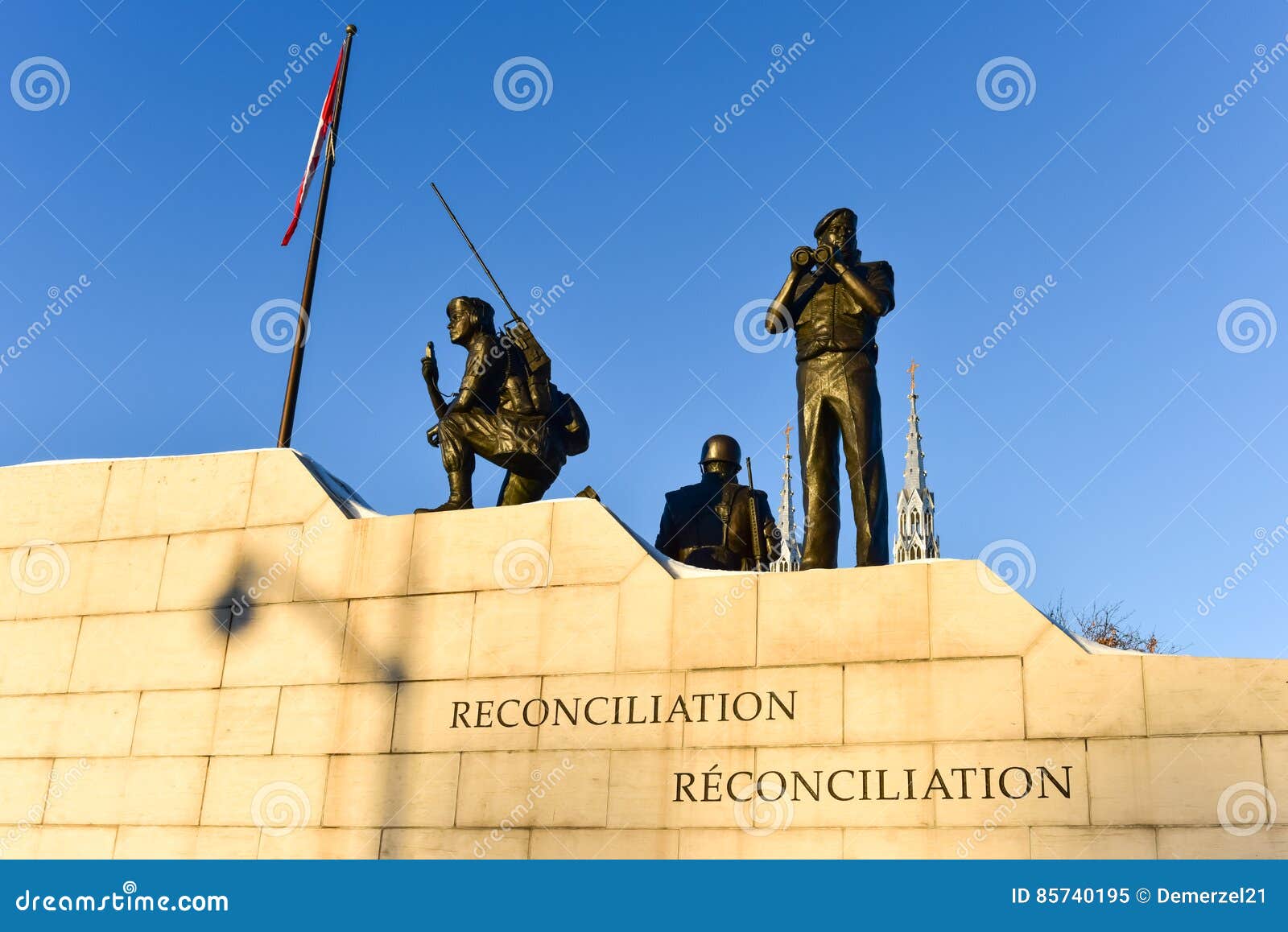 Reconciliation: the Peacekeeping Monument - Ottawa, Canada Stock Image ...