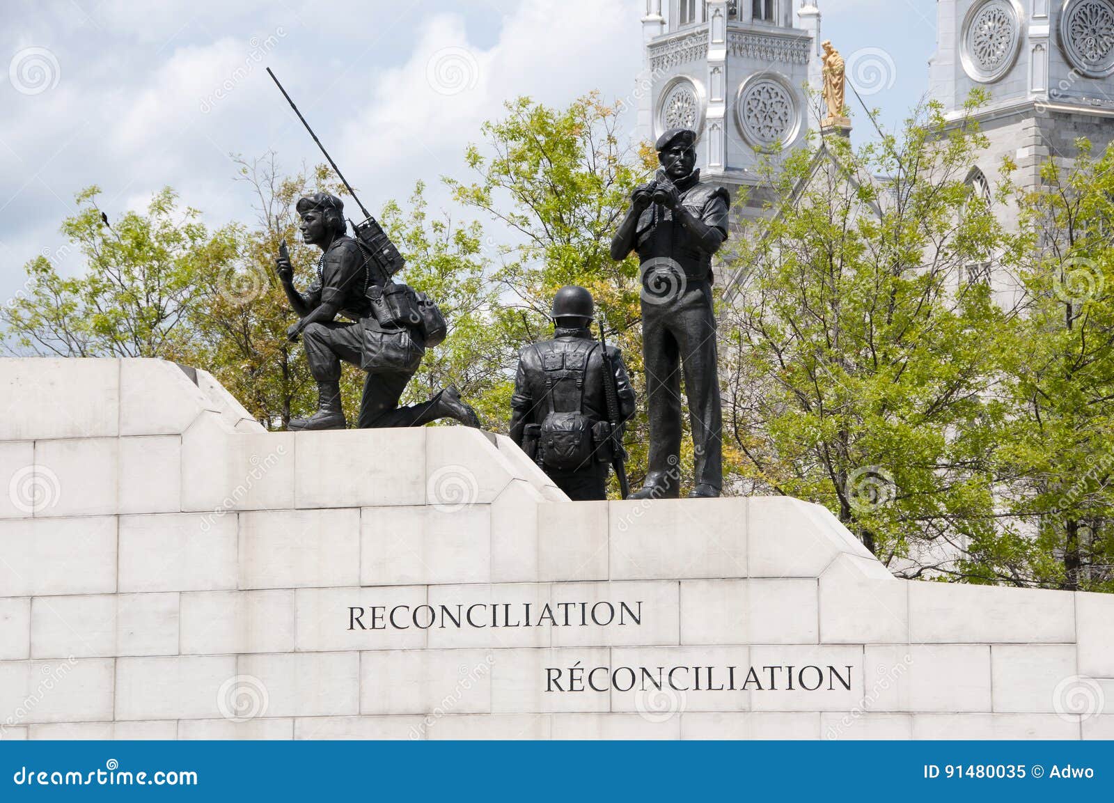Reconciliation: the Peacekeeping Monument - Ottawa - Canada Stock Image ...