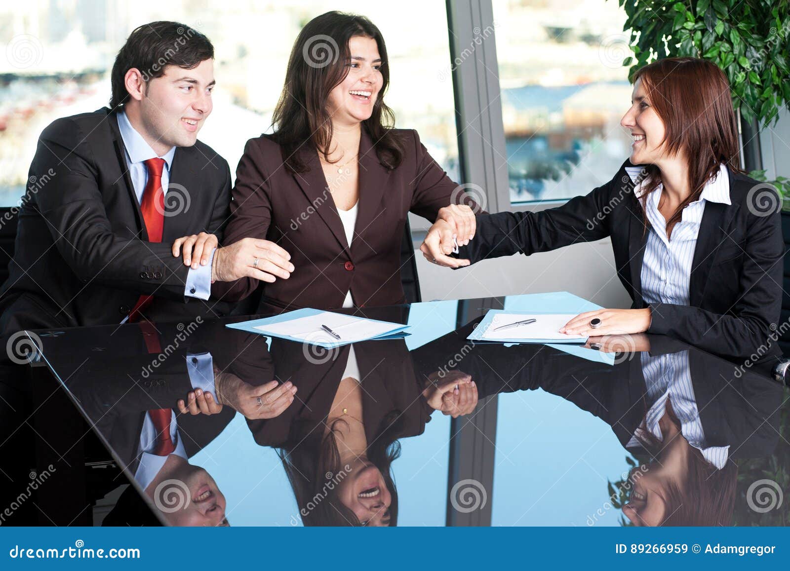 Reconciliation between Two Parties Stock Image - Image of female ...