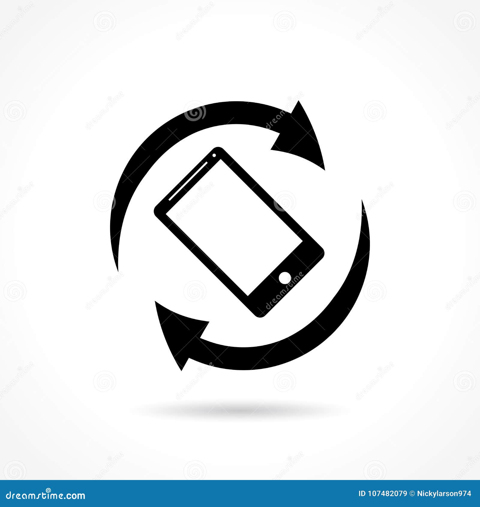 Reconditioned Mobile Phone Icon Stock Vector - Illustration of repair ...