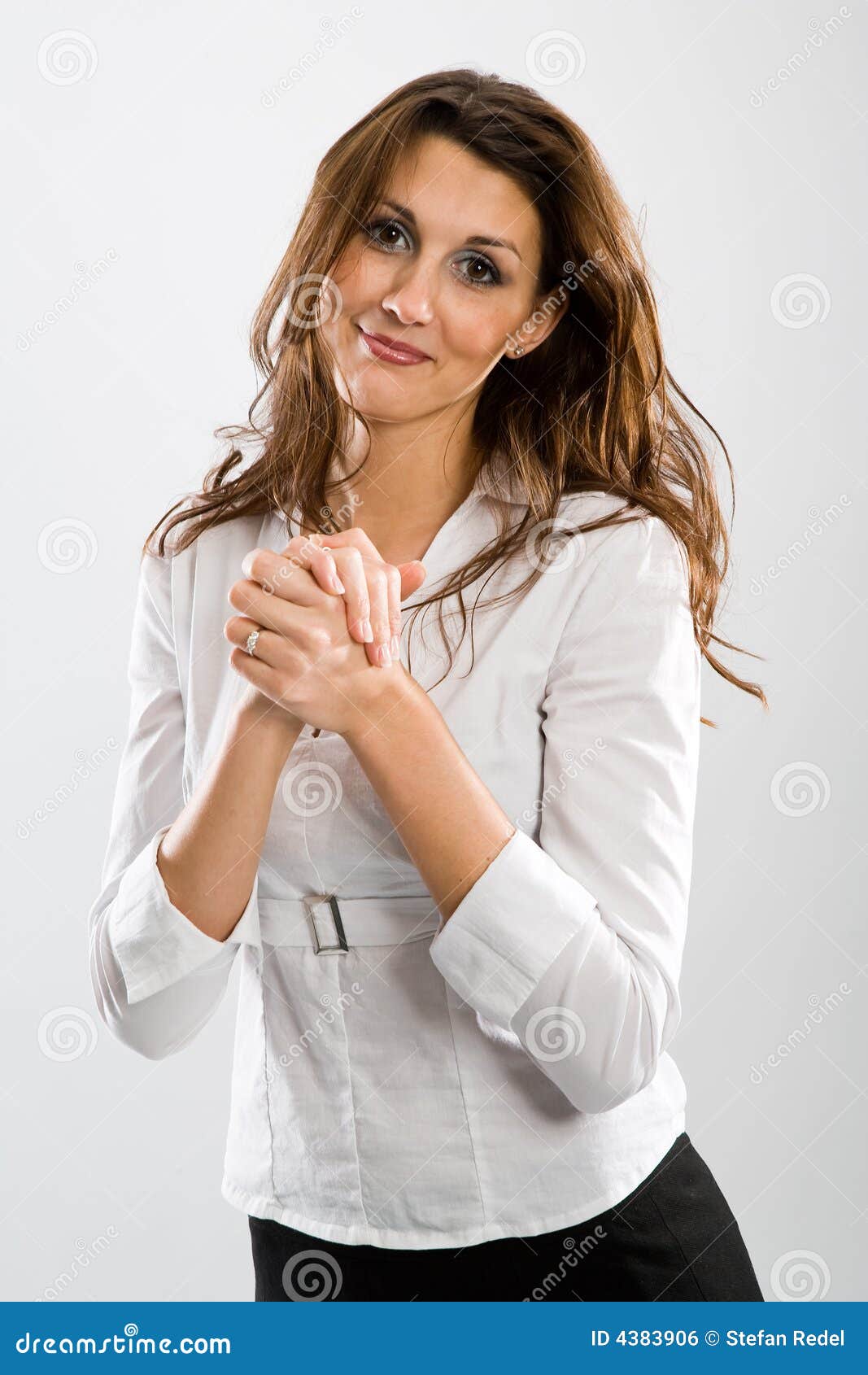 Reconnaissant photo stock. Image du sourire, élogieux - 4383906