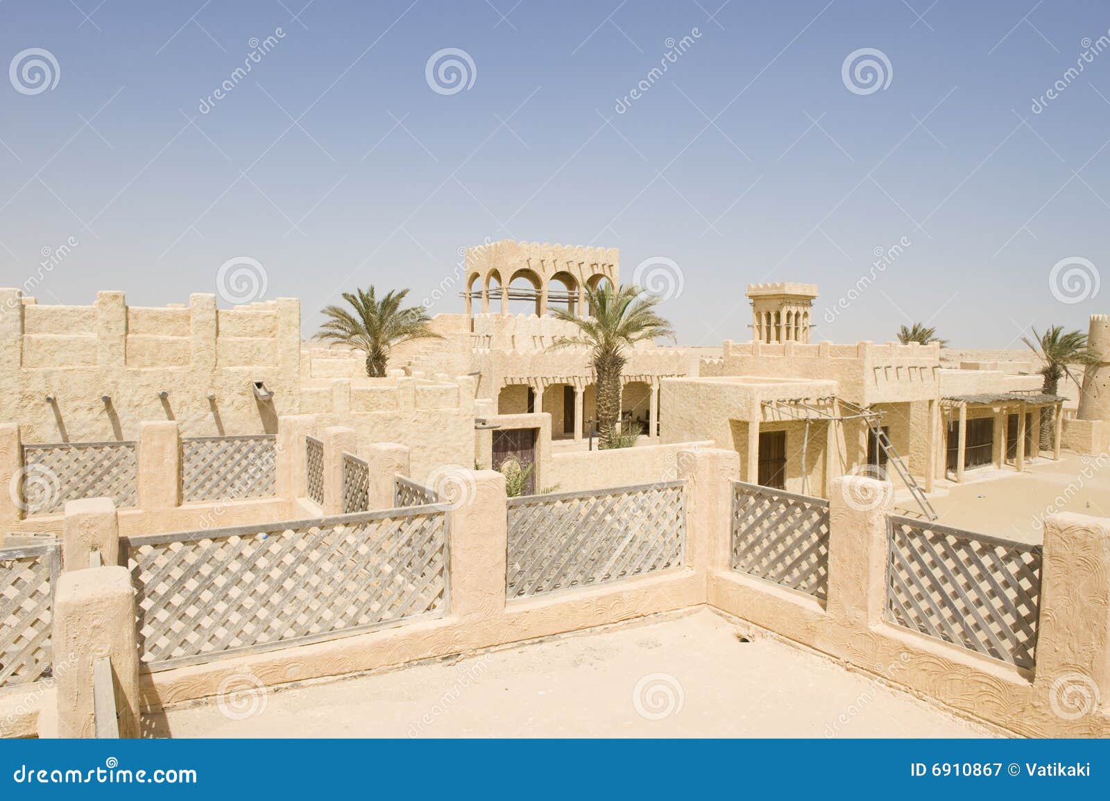 Reconstructed Arab village stock image. Image of wood - 6910867