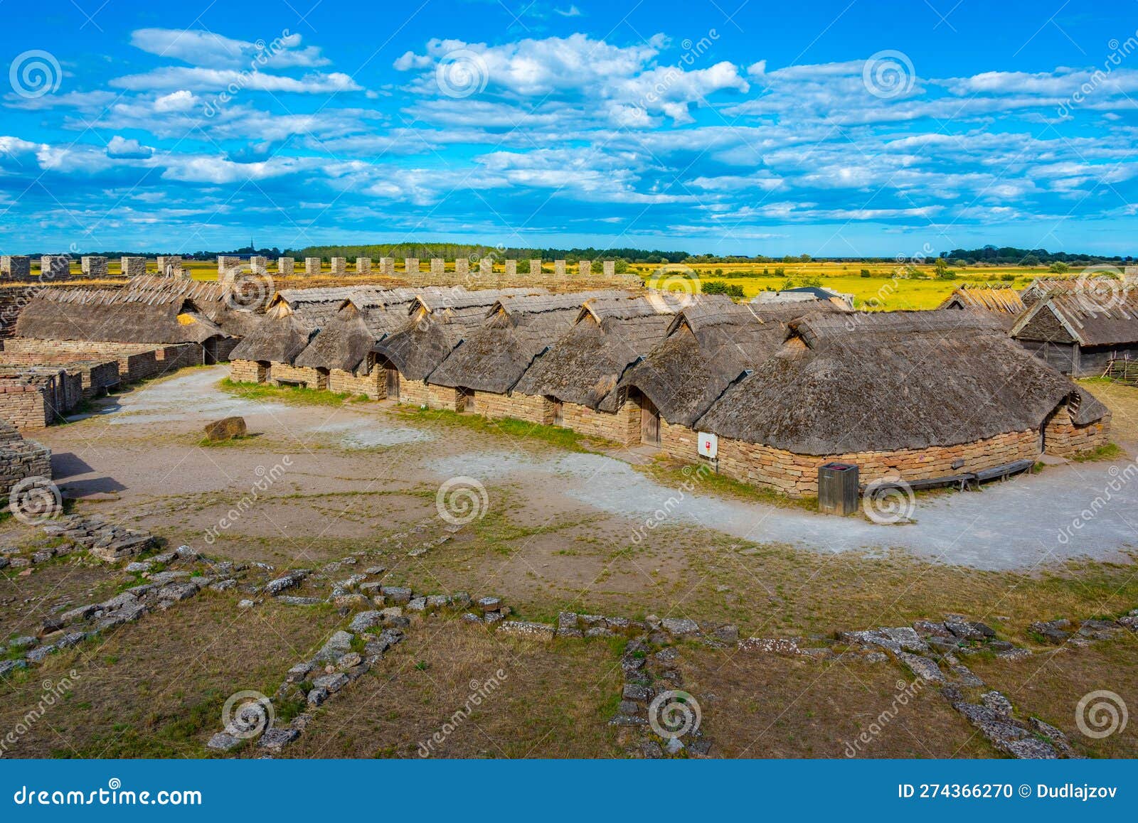 Reconstructed Eketorp Ring Fortress in Sweden Editorial Image - Image ...