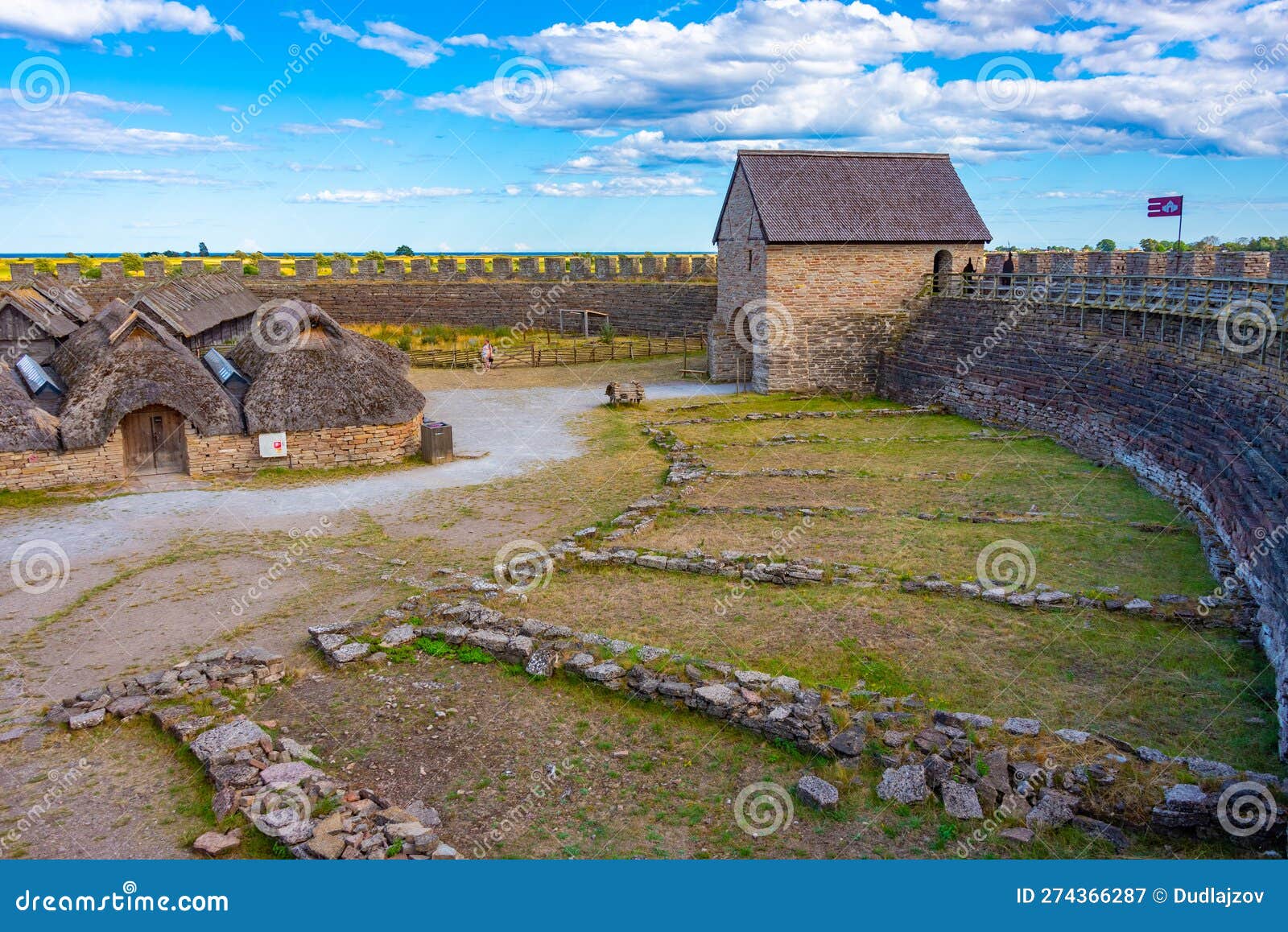 Reconstructed Eketorp Ring Fortress in Sweden Editorial Photography ...
