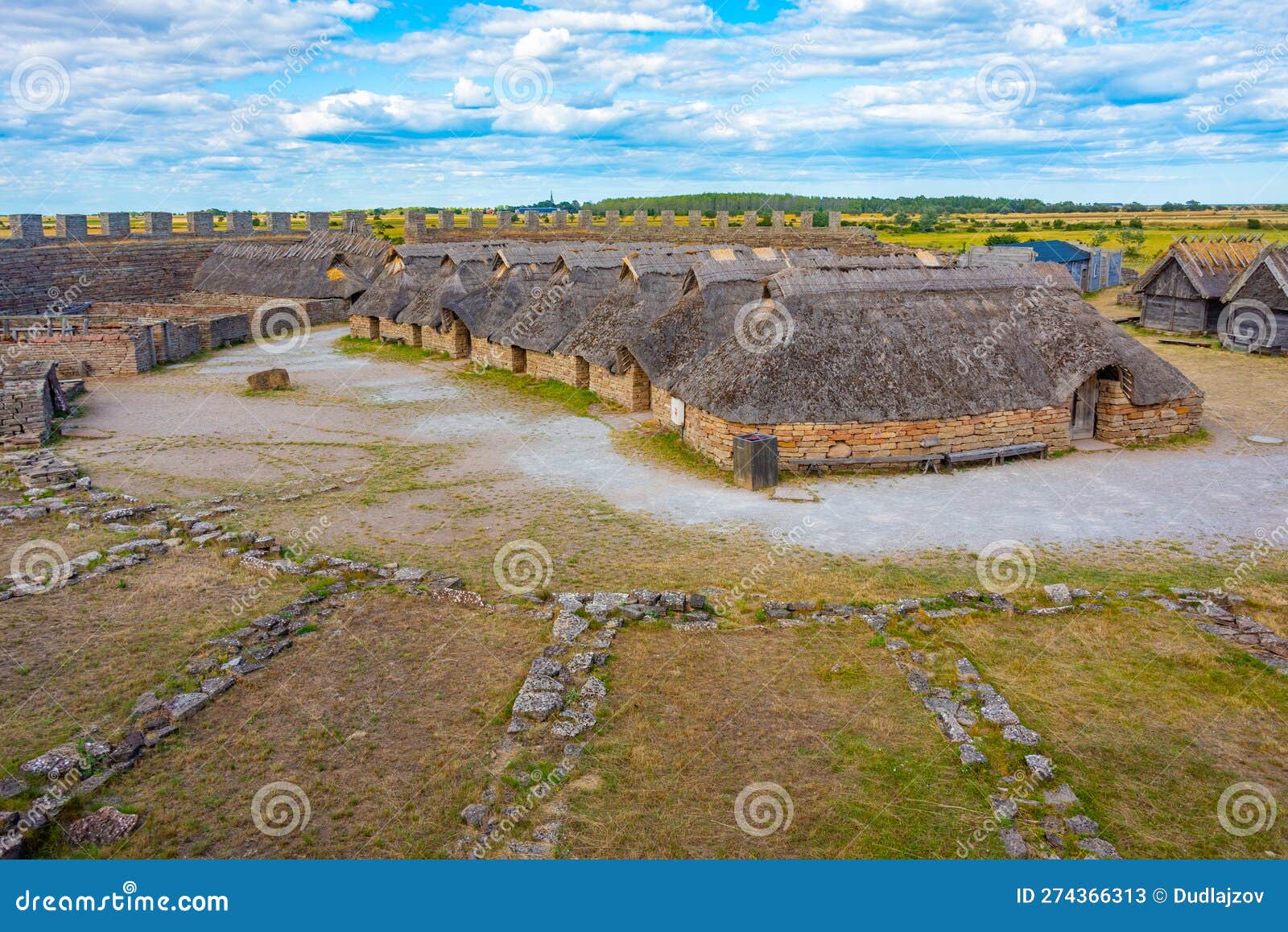 Reconstructed Eketorp Ring Fortress in Sweden Editorial Stock Photo ...