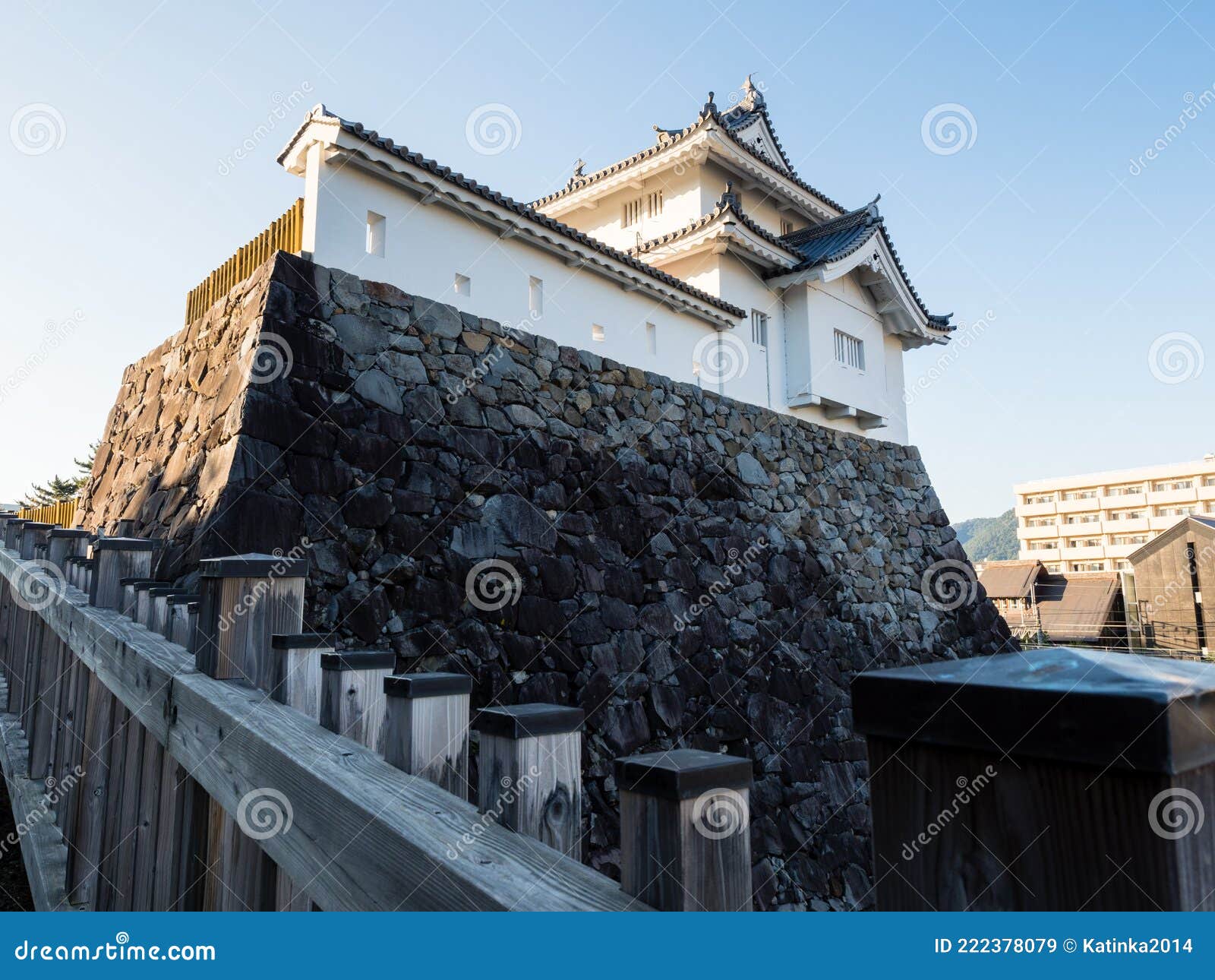 Reconstructed Tower of Kofu Castle - Yamanashi Prefecture, Japan Stock ...