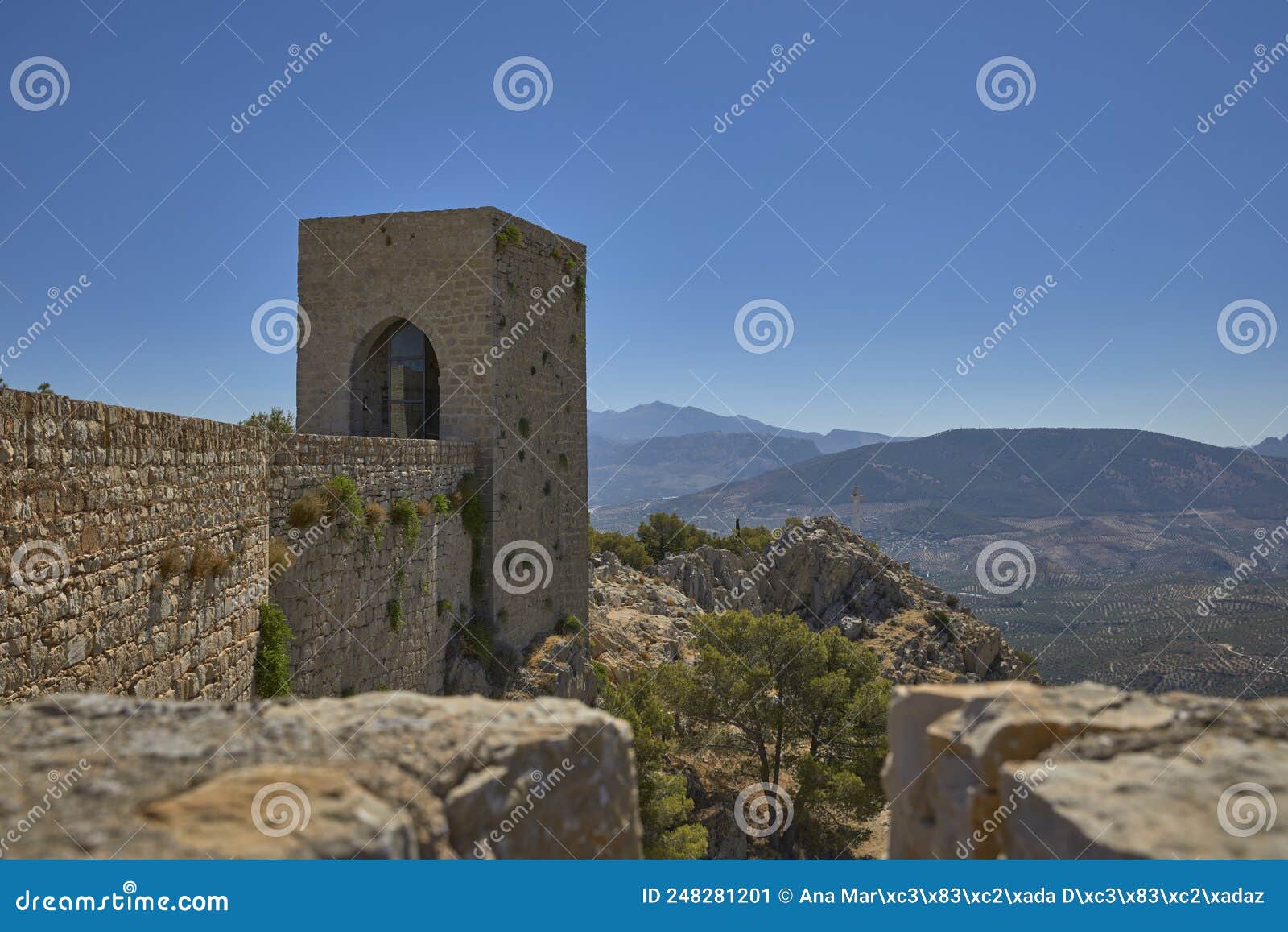 Reconstructed Tower of an Old Medieval Castle Stock Image - Image of ...