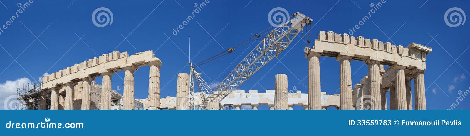 Reconstruction of Acropolis Stock Image - Image of famous, blue: 33559783