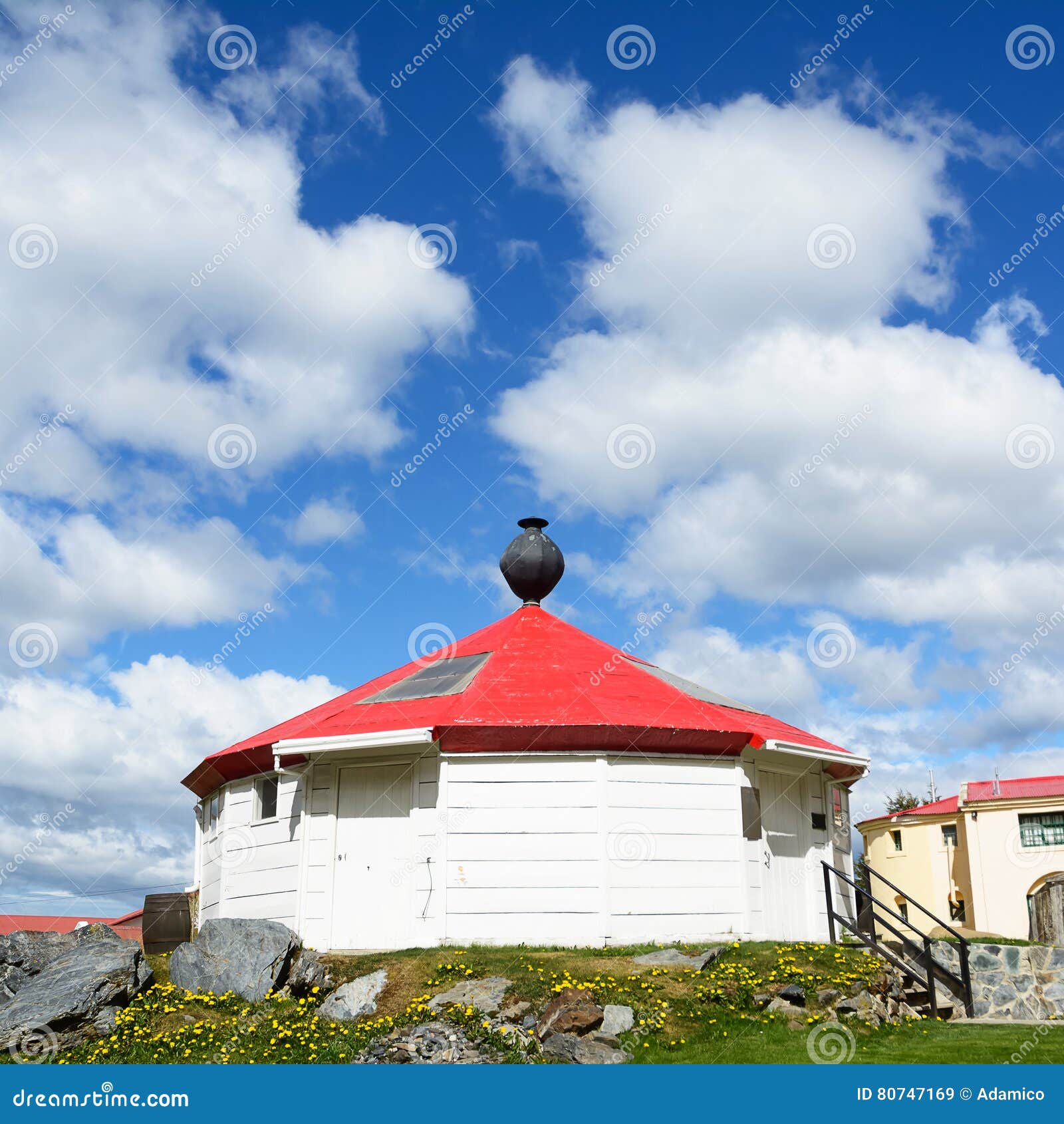 Reconstruction of the Ancient Lighthouse of Ushuaia Argentina Editorial ...
