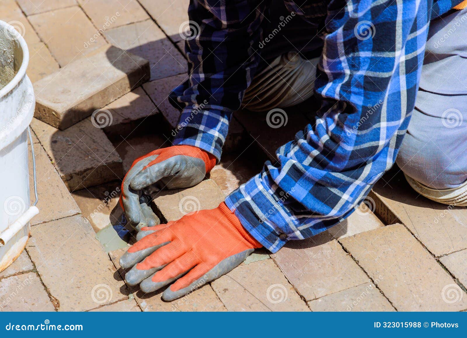 In Reconstruction, Brick Path that Has Been Destroyed is Replaced with ...