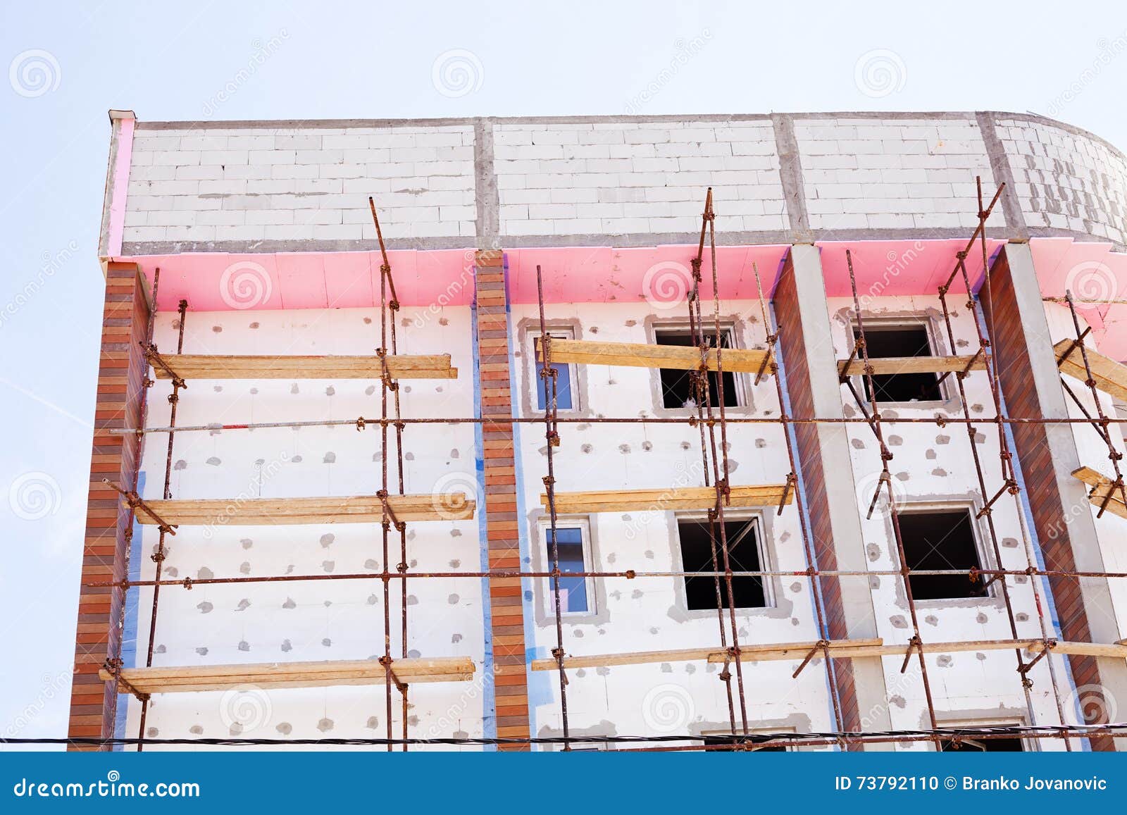 Reconstruction of the Building Stock Photo - Image of work, high: 73792110