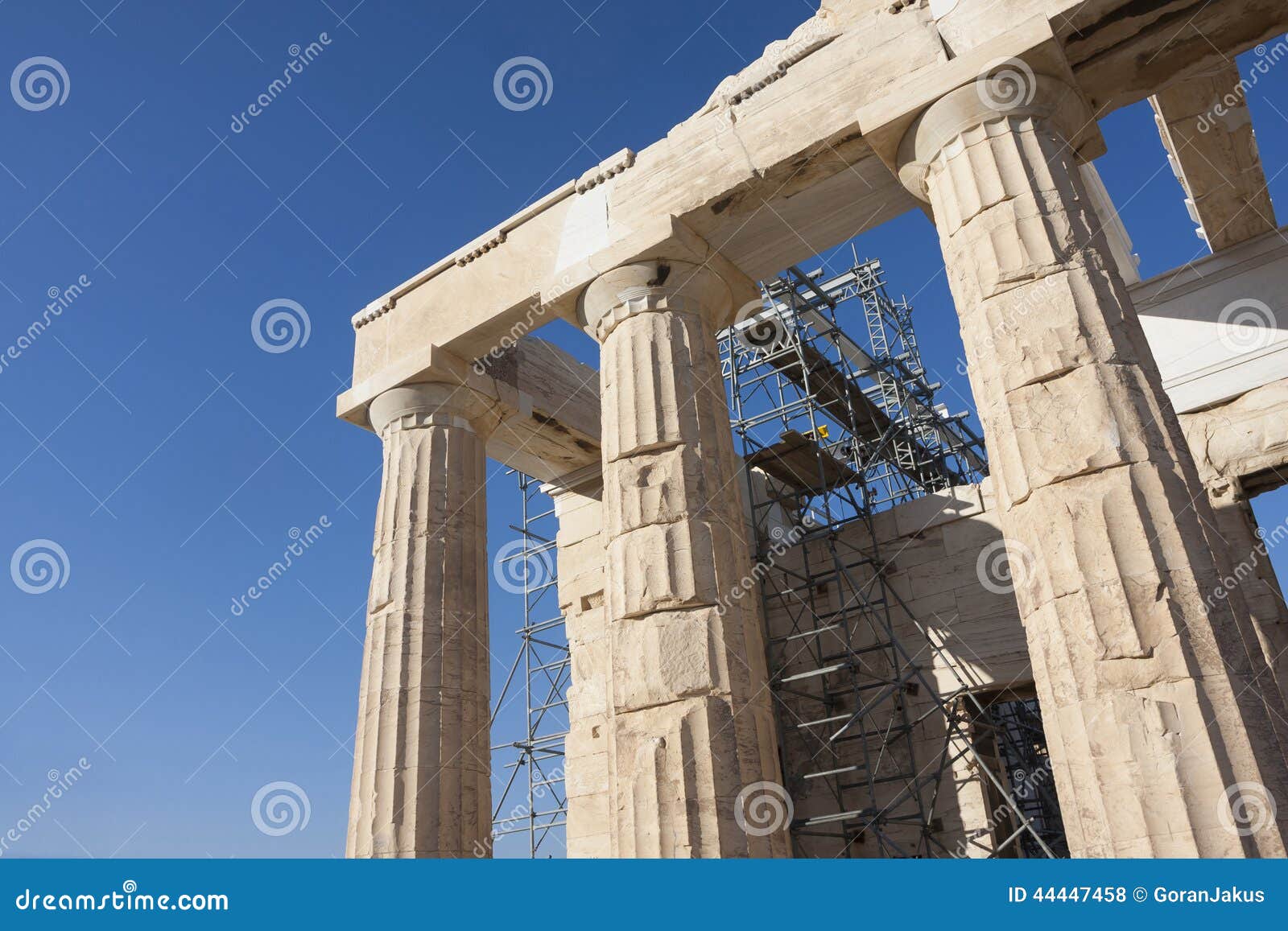 Reconstruction De Temple Athena Nike Dans L'Acropole Photo stock ...