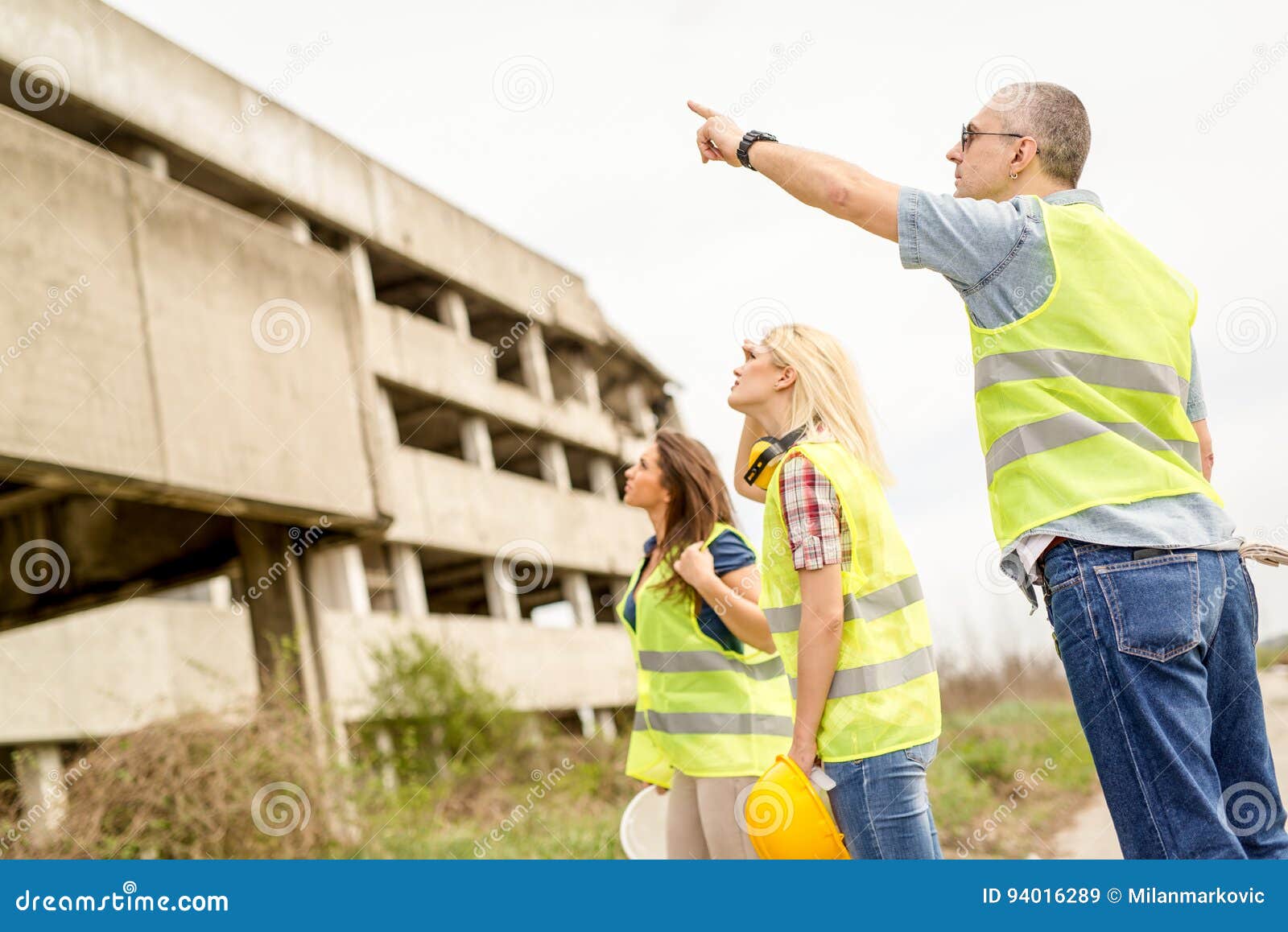 Reconstruction after Disaster Stock Image - Image of foreman, manager ...