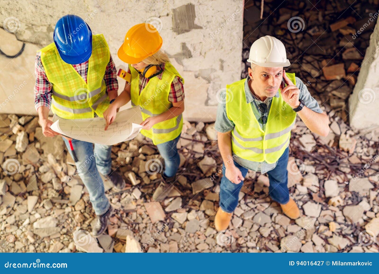 Reconstruction after Disaster Stock Image - Image of horizontal ...