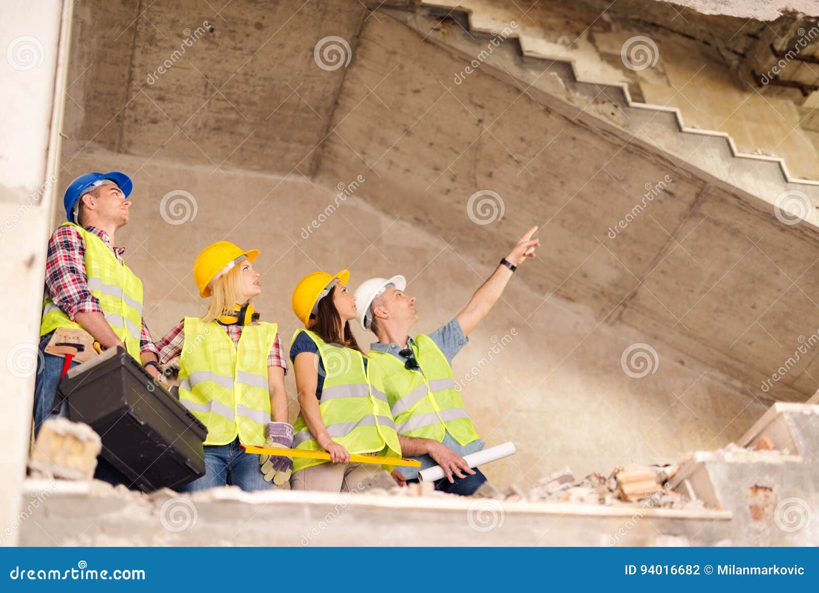 Reconstruction after Disaster Stock Photo - Image of construction ...