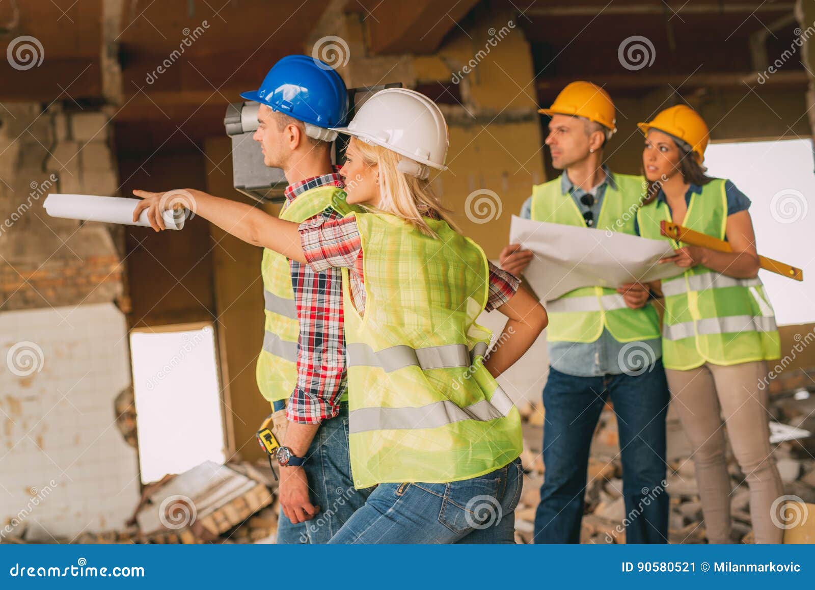 Reconstruction after Disaster Stock Image - Image of occupation ...