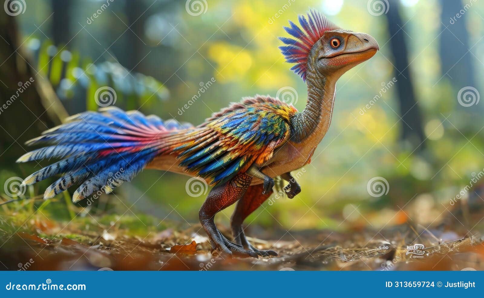 Reconstruction Of Feathered Tyrannosaurs Royalty-Free Stock Photography ...