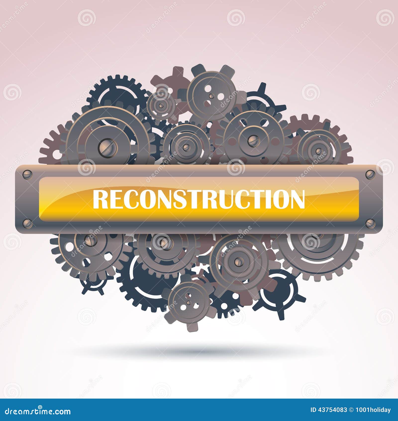 Reconstruction Frame Vector Illustration | CartoonDealer.com #43753896