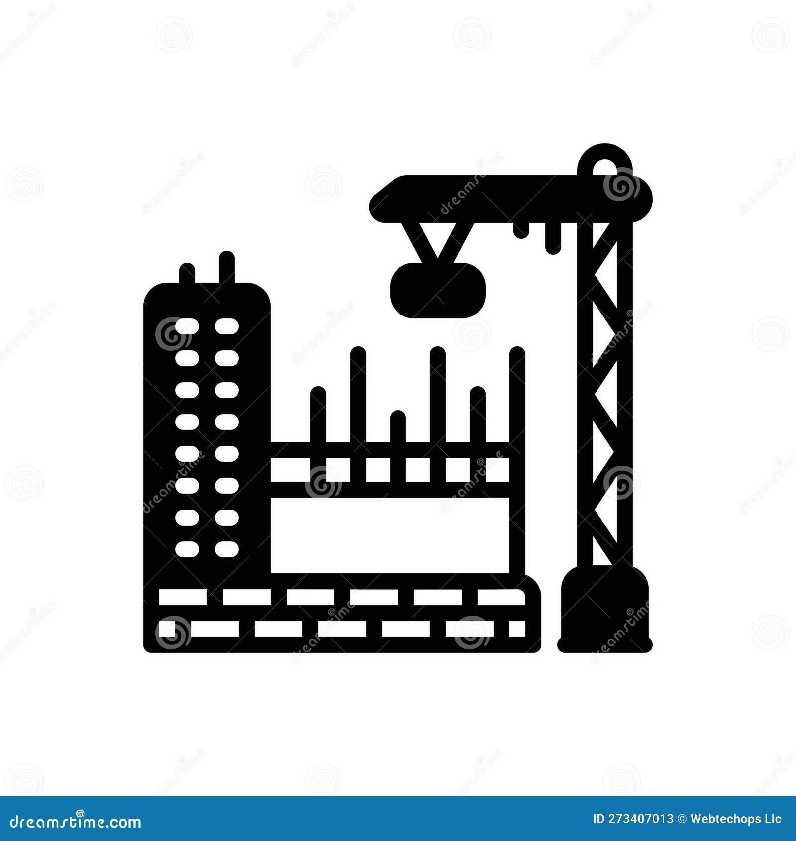 Black Solid Icon for Reconstruction, Remake and Construction Stock ...