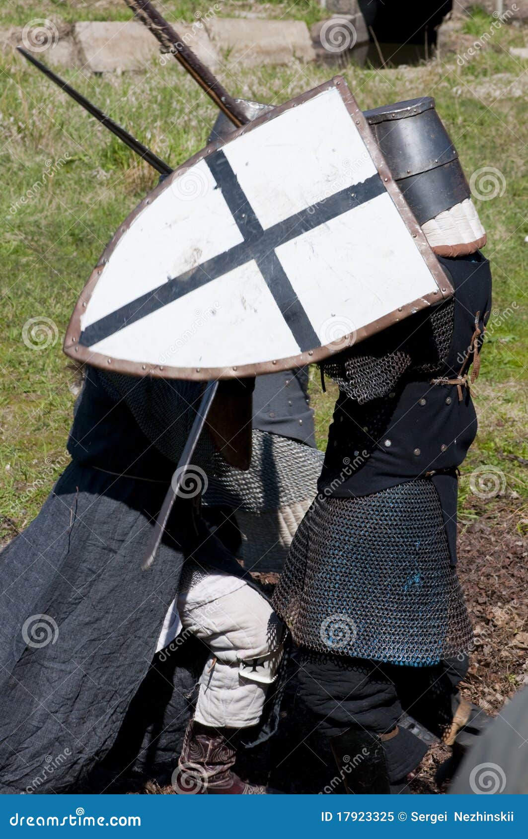 Reconstruction of Knightly Fight Stock Image - Image of festival ...
