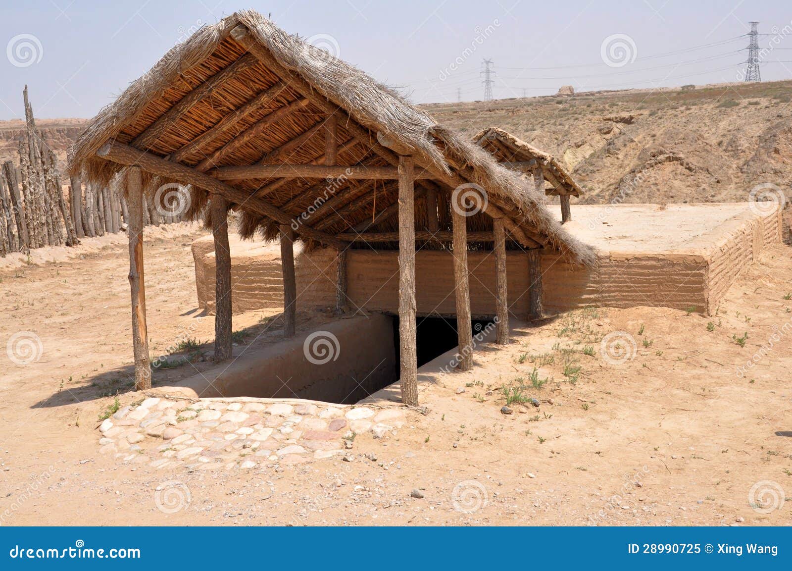 Neolithic House Scale Model From Union Museum Stock Image ...