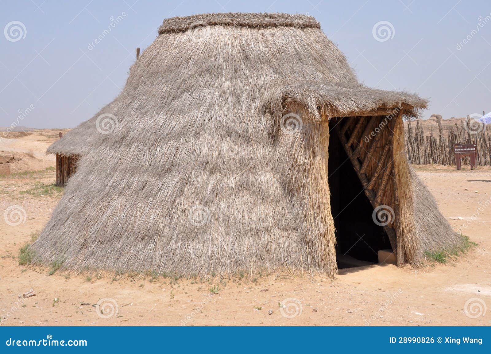 Reconstruction Of Neolithic House Royalty Free Stock Image - Image ...