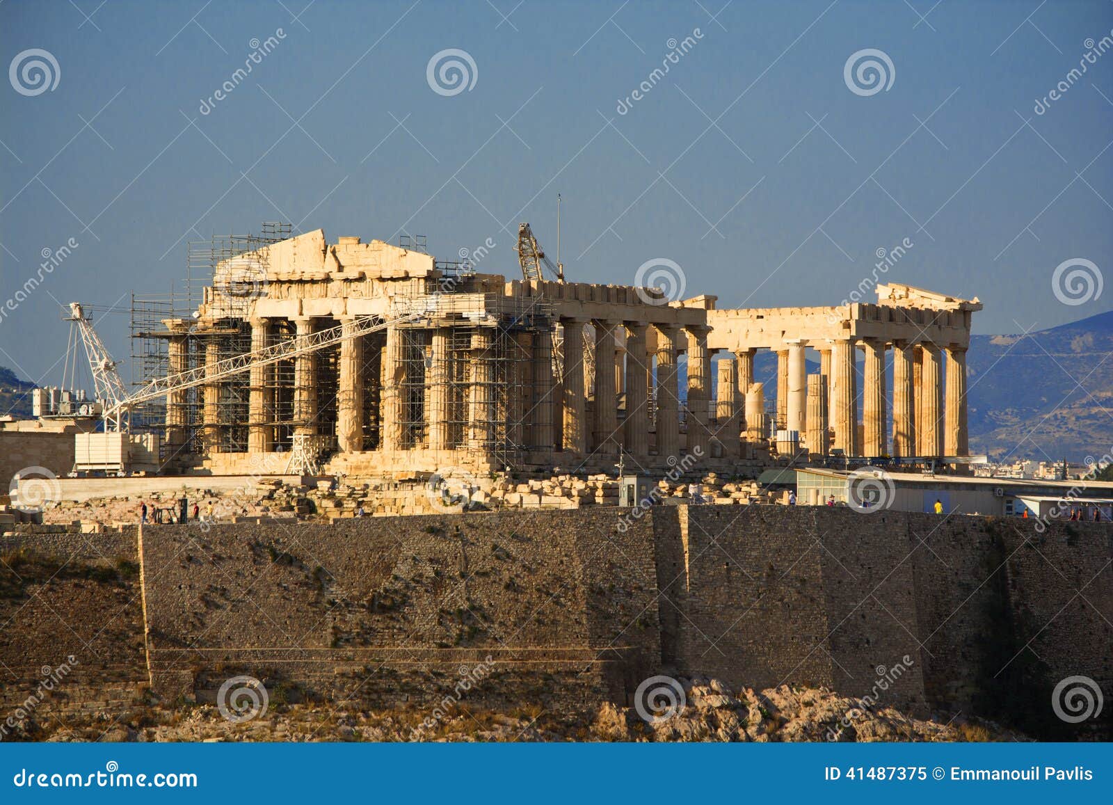 Reconstruction of Parthenon Stock Image - Image of architecture ...