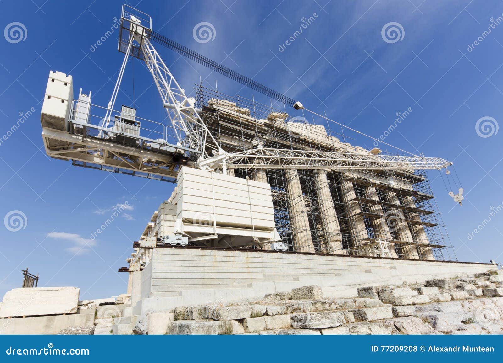 Reconstruction of Parthenon Stock Photo - Image of greek, holiday: 77209208