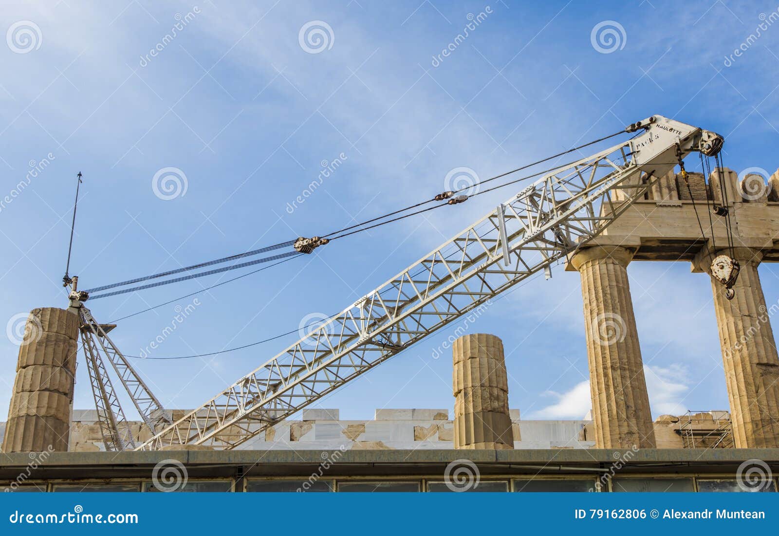 Reconstruction of Parthenon Editorial Photo - Image of blue, classical ...