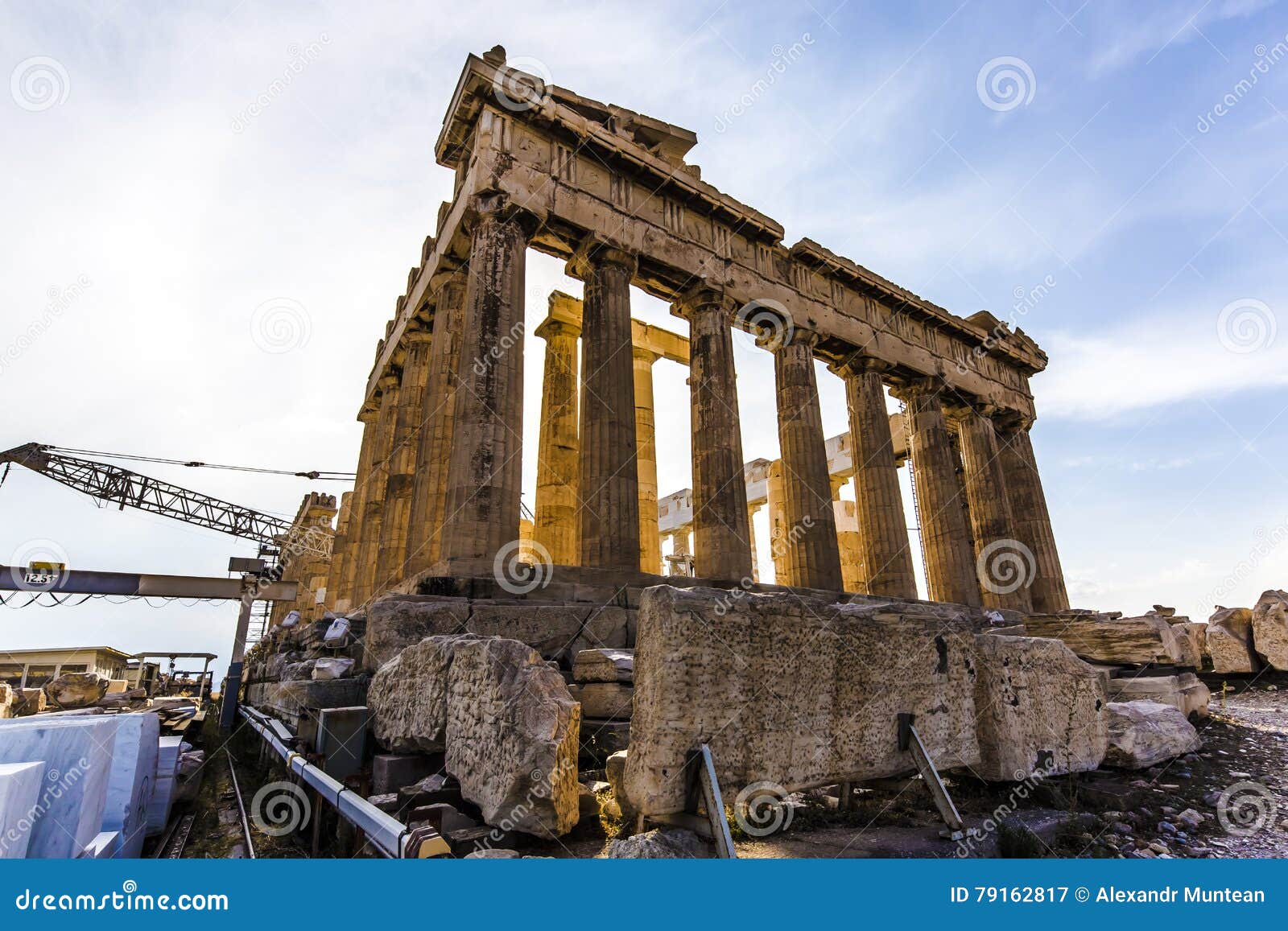 Reconstruction of Parthenon Stock Image - Image of athens, famous: 79162817