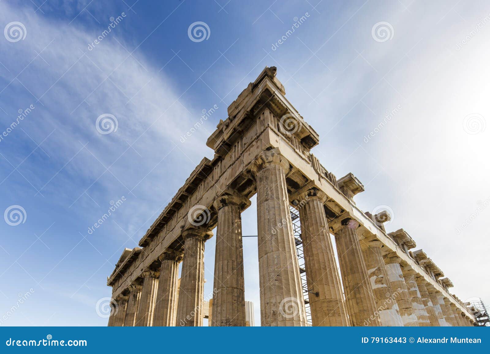 Reconstruction of Parthenon Stock Image - Image of classical, europe ...