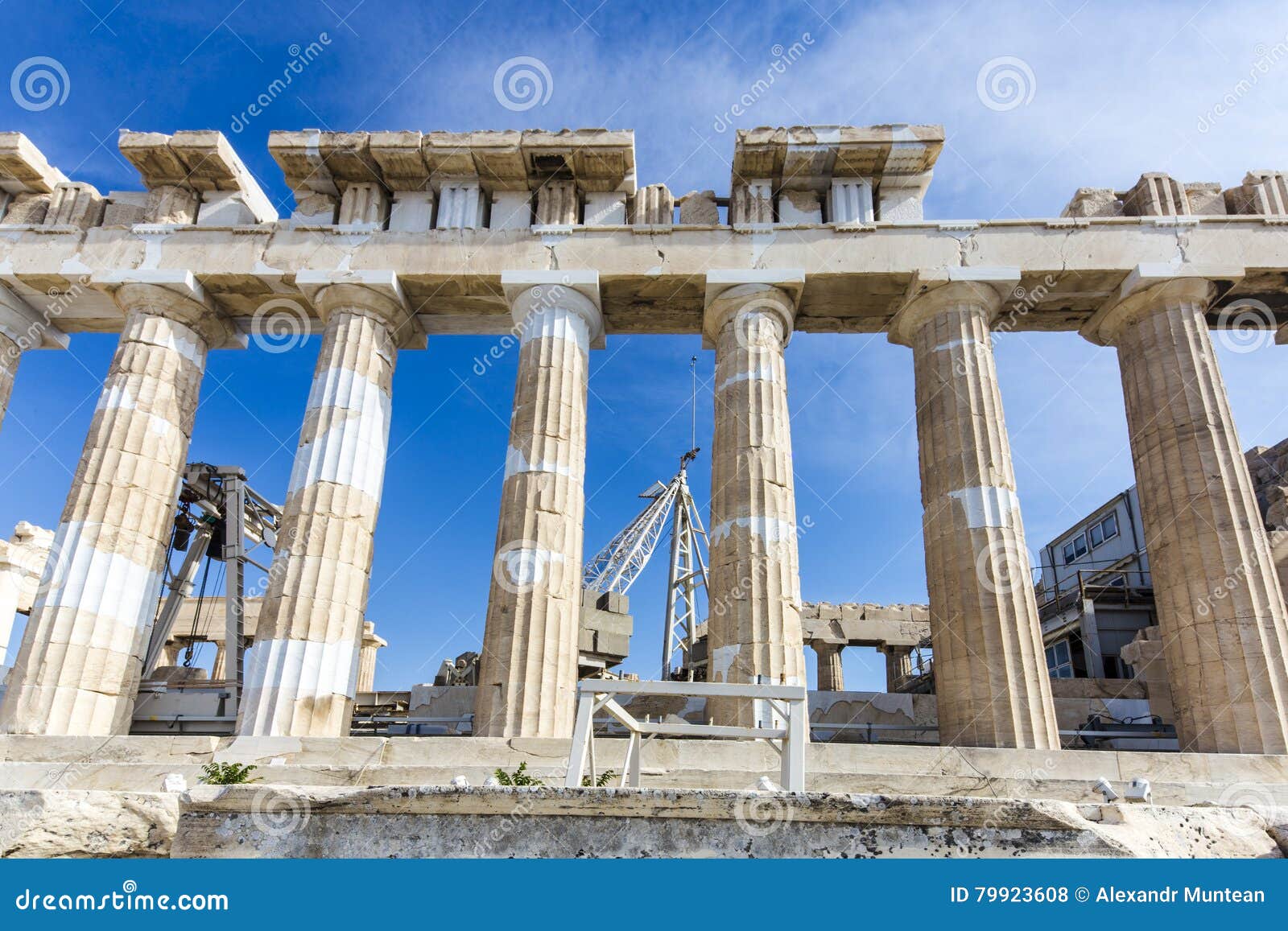 Reconstruction of Parthenon Stock Photo - Image of classic, heritage ...