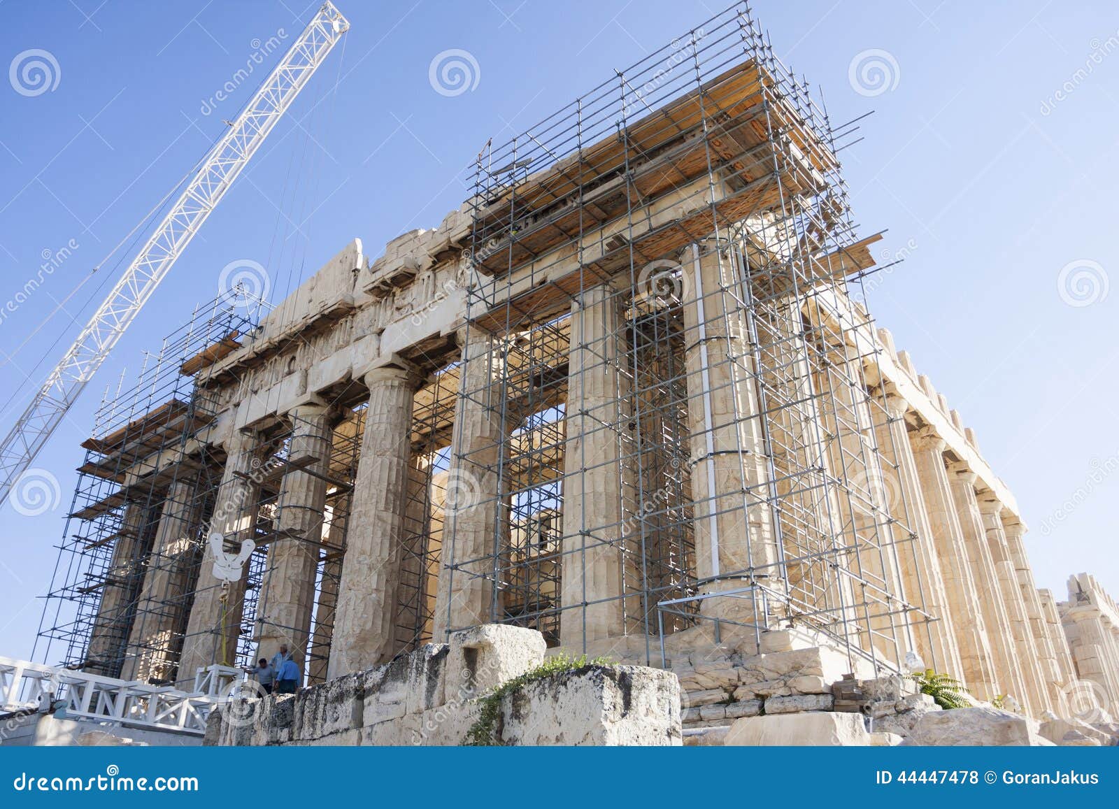 Reconstruction of Parthenon Temple in Athens Editorial Stock Photo ...