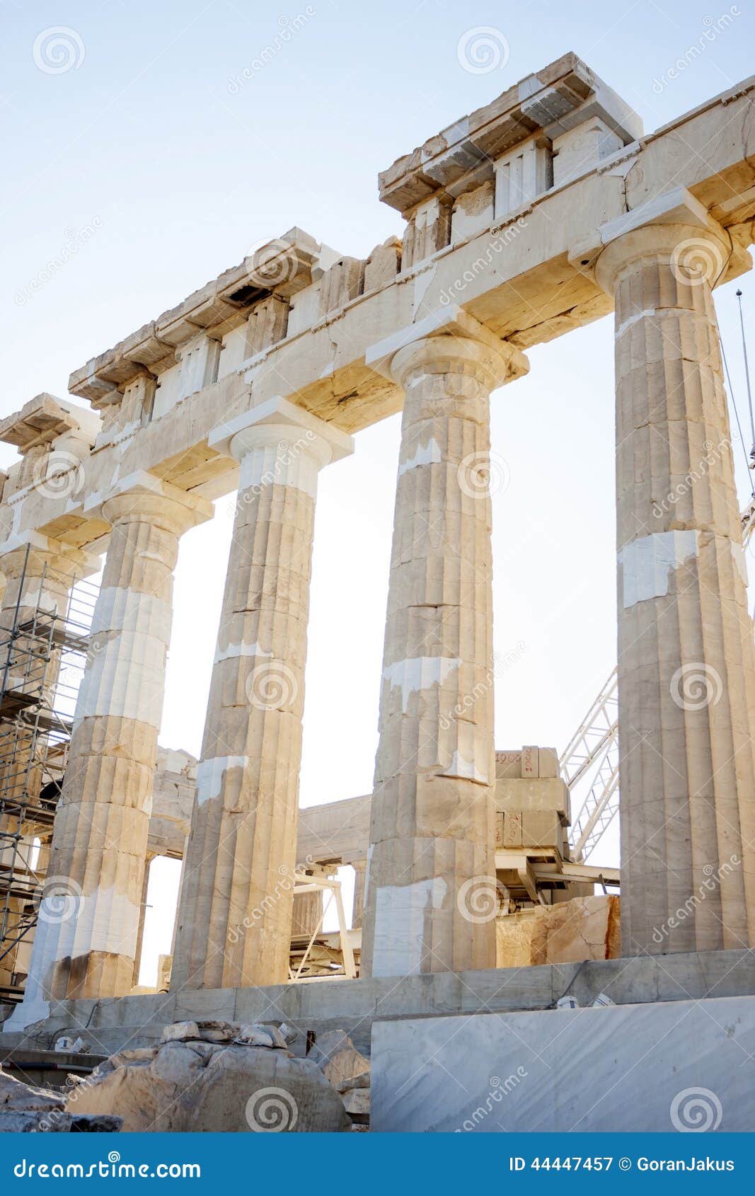 Reconstruction of Parthenon Stock Image - Image of europe ...